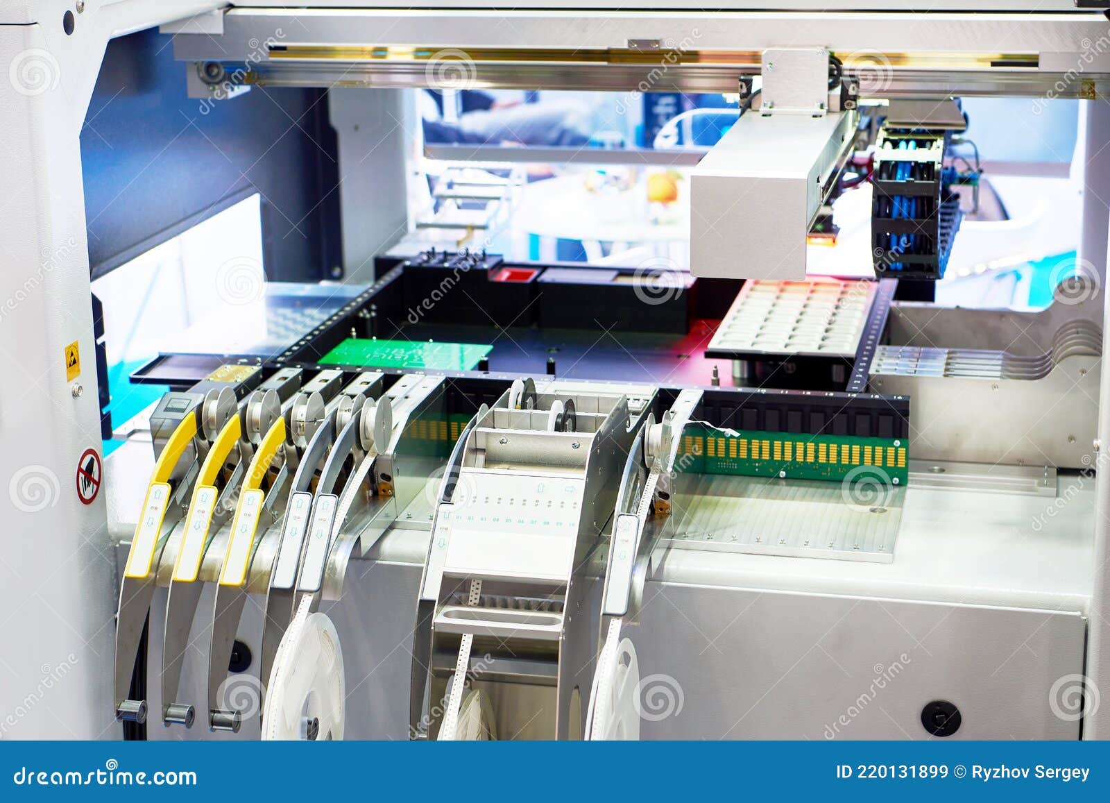 Automatic Machine for the Installation of Electronic Components Stock ...
