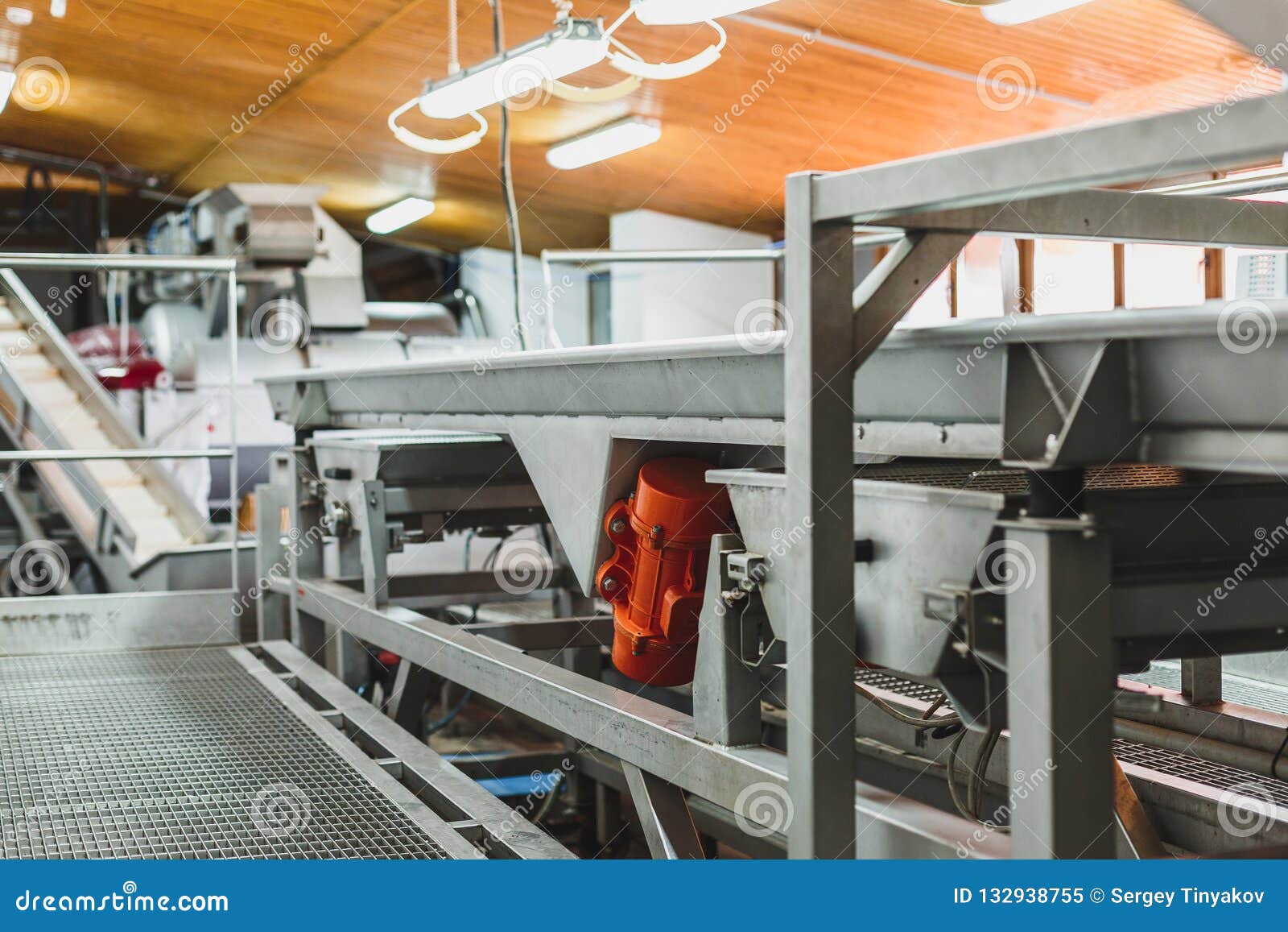 Automatic Machine for the Processing of Grapes into Wine. Plant Stock ...