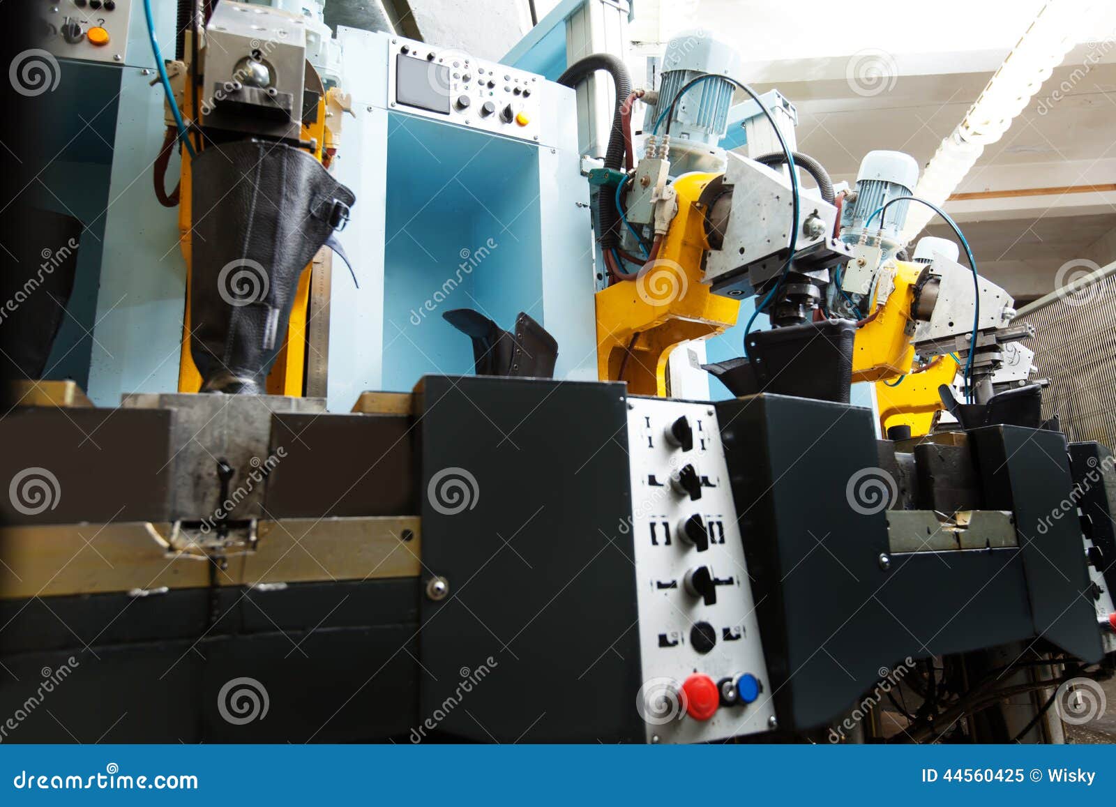 Automatic Machines for Manufacture of Footwear Stock Image - Image of ...