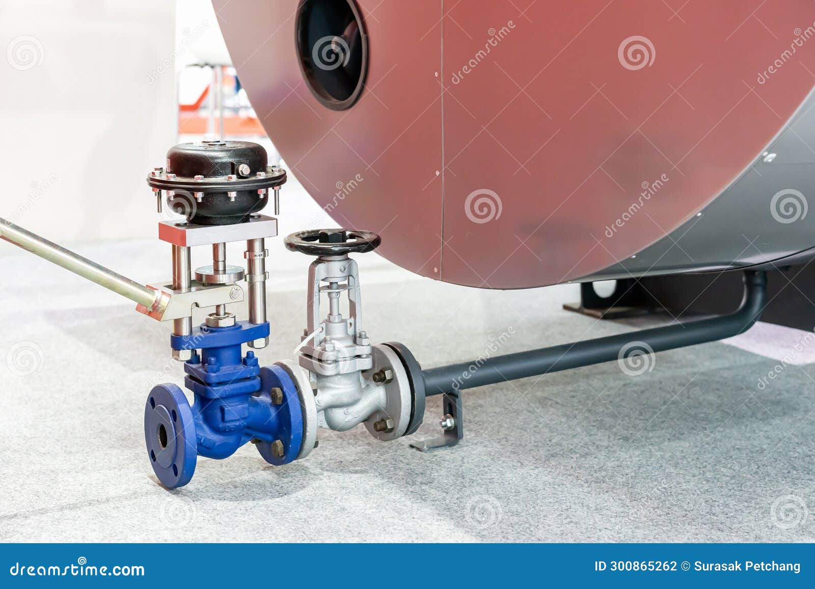 Steam Blow Out Of Steam Trap, Energy Process, Power Plant Royalty-Free ...