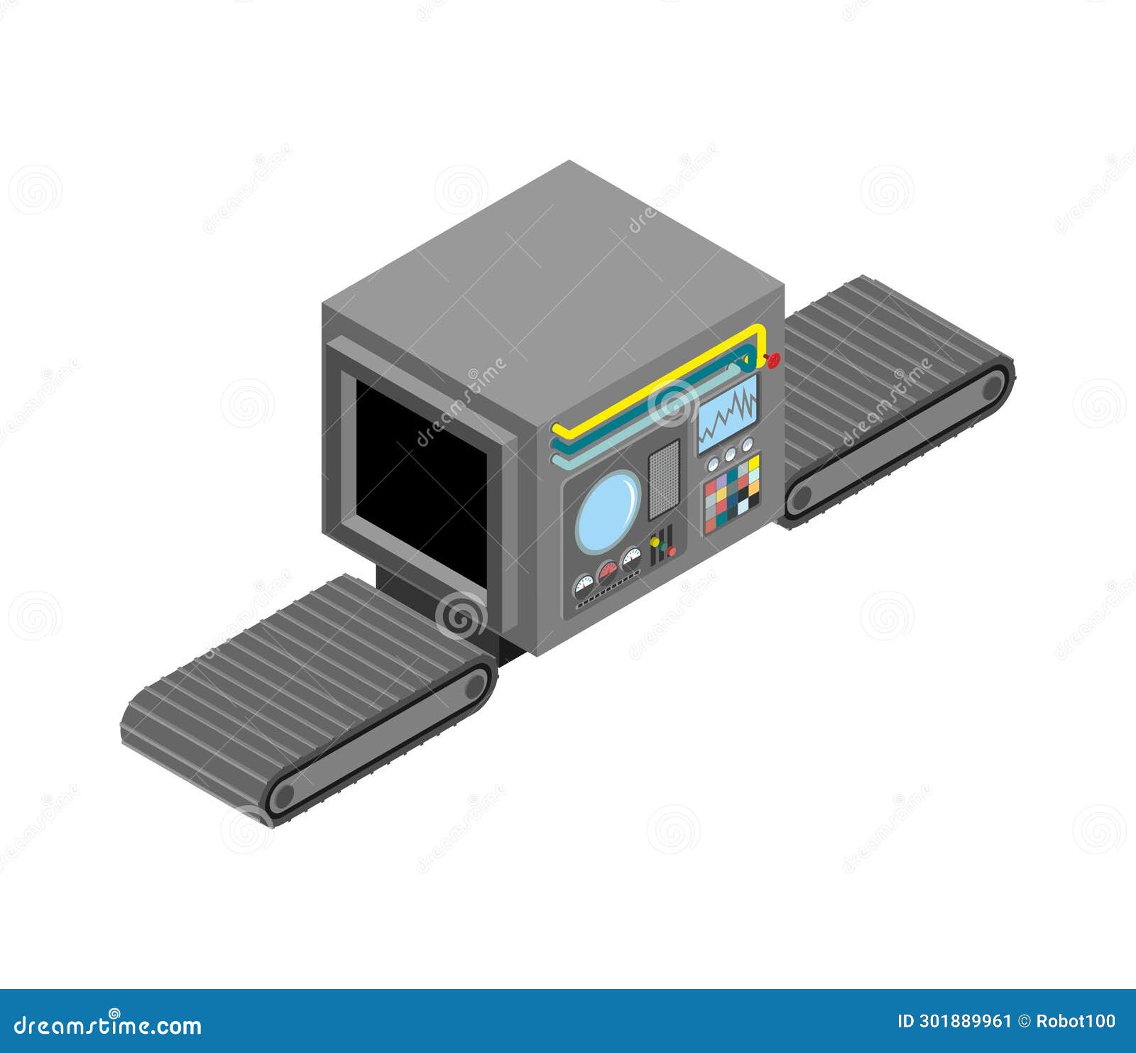 Automatic Manufacture Pixel Art. 8 Bit Production Complex of ...