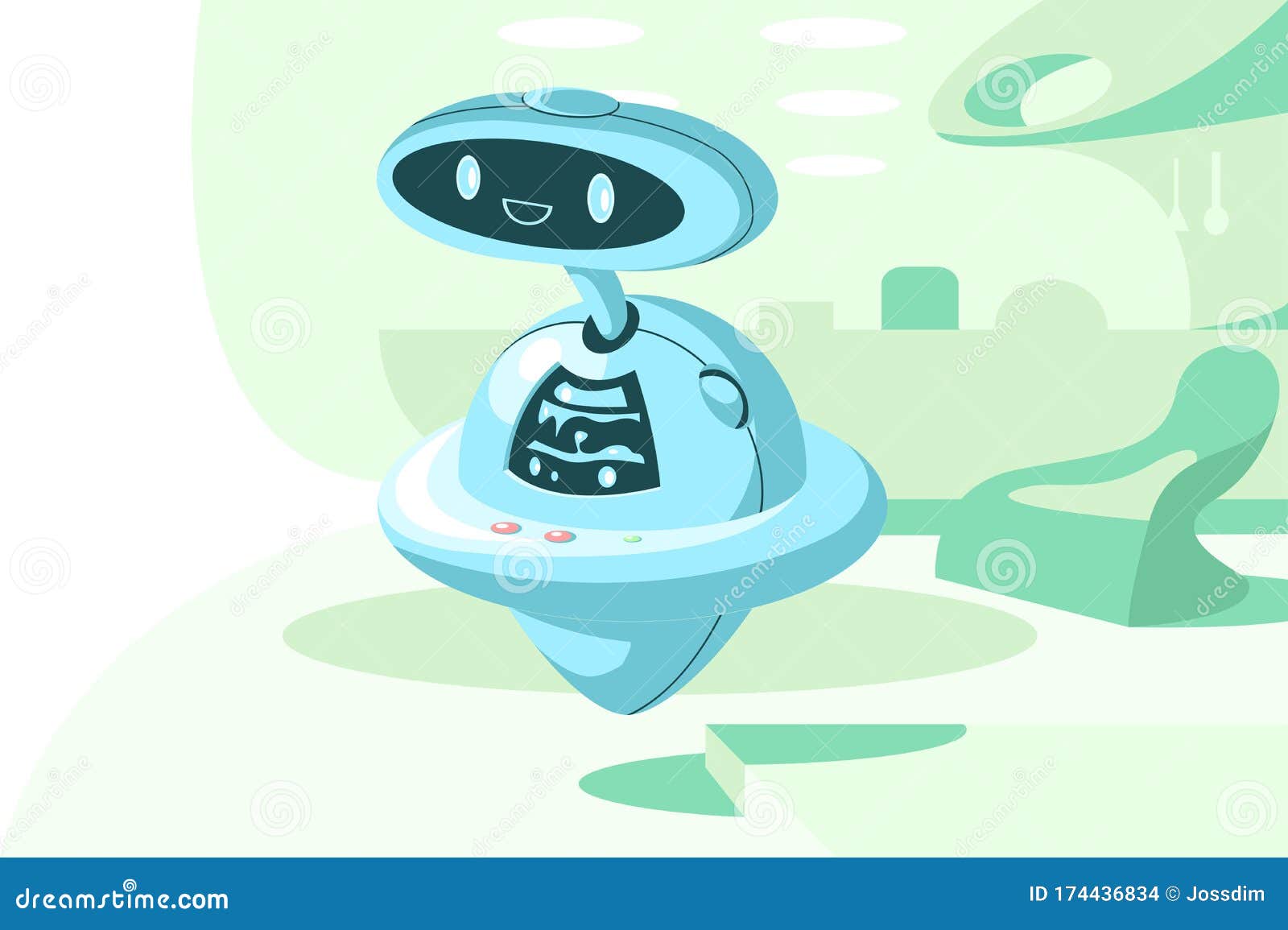 Automatic modern robot stock vector. Illustration of electronic - 174436834