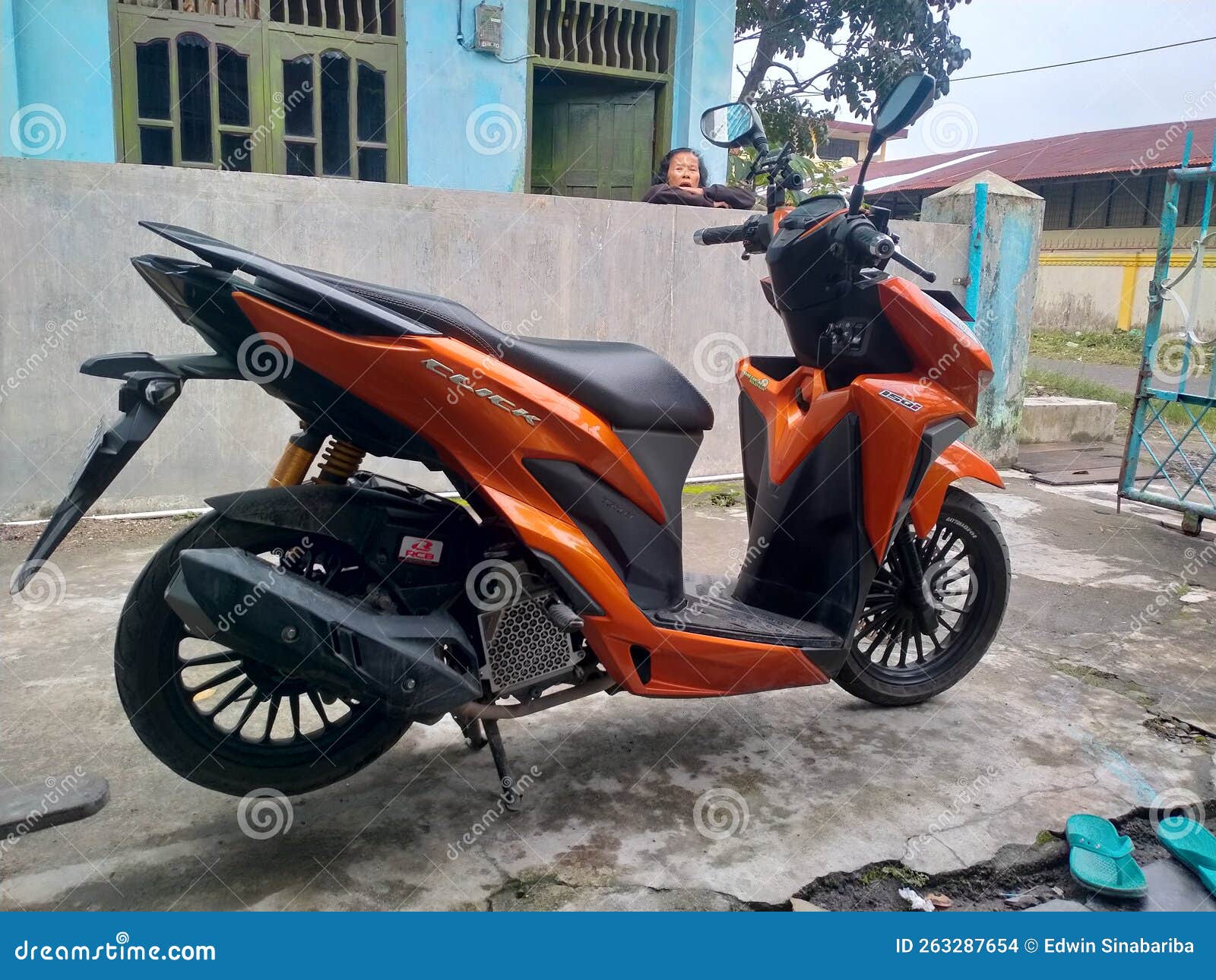 Automatic Motorbikes in Indonesia Editorial Stock Image - Image of ...