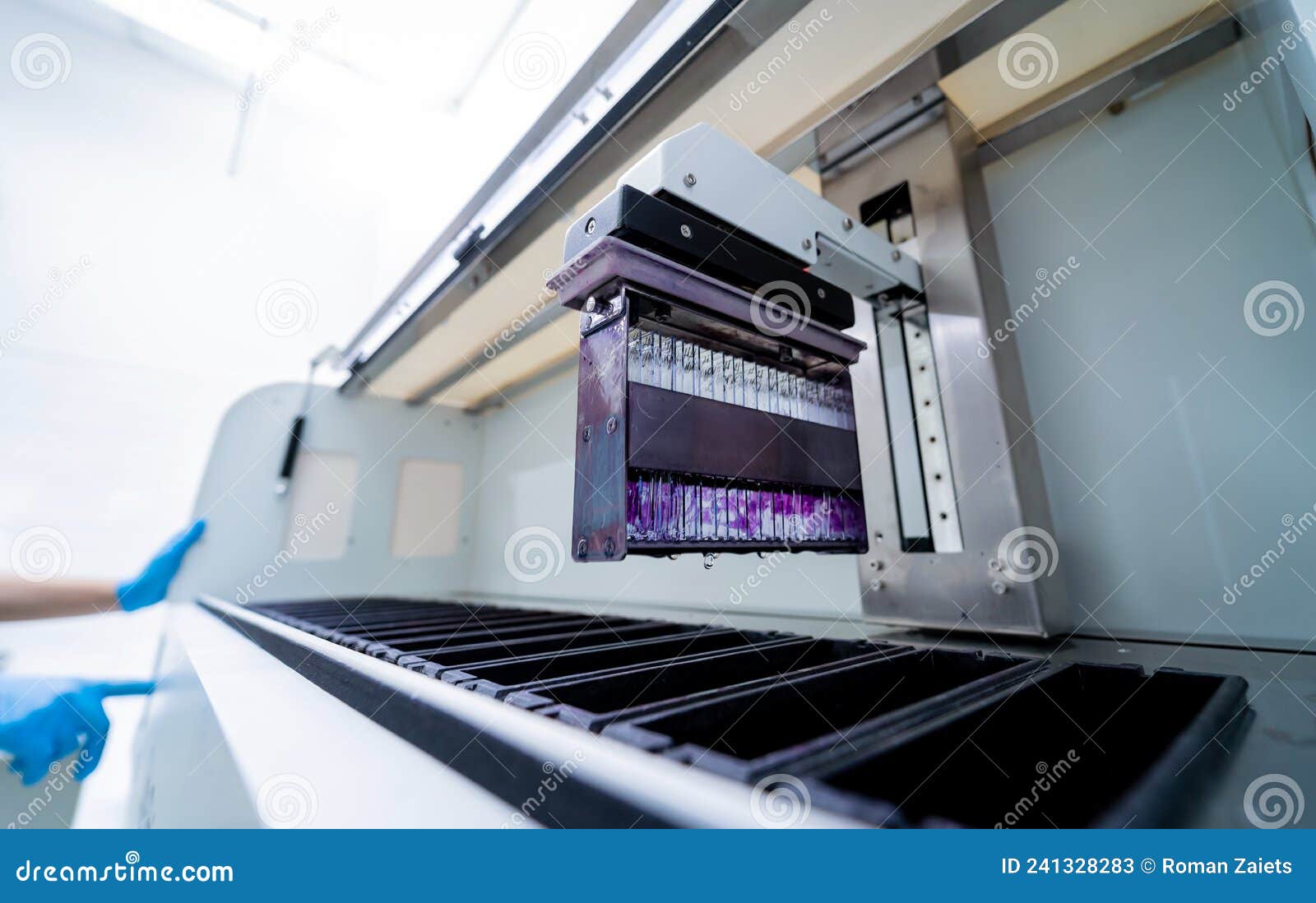 Automatic Multi Slides Stainer at the Modern Laboratory Stock Image ...