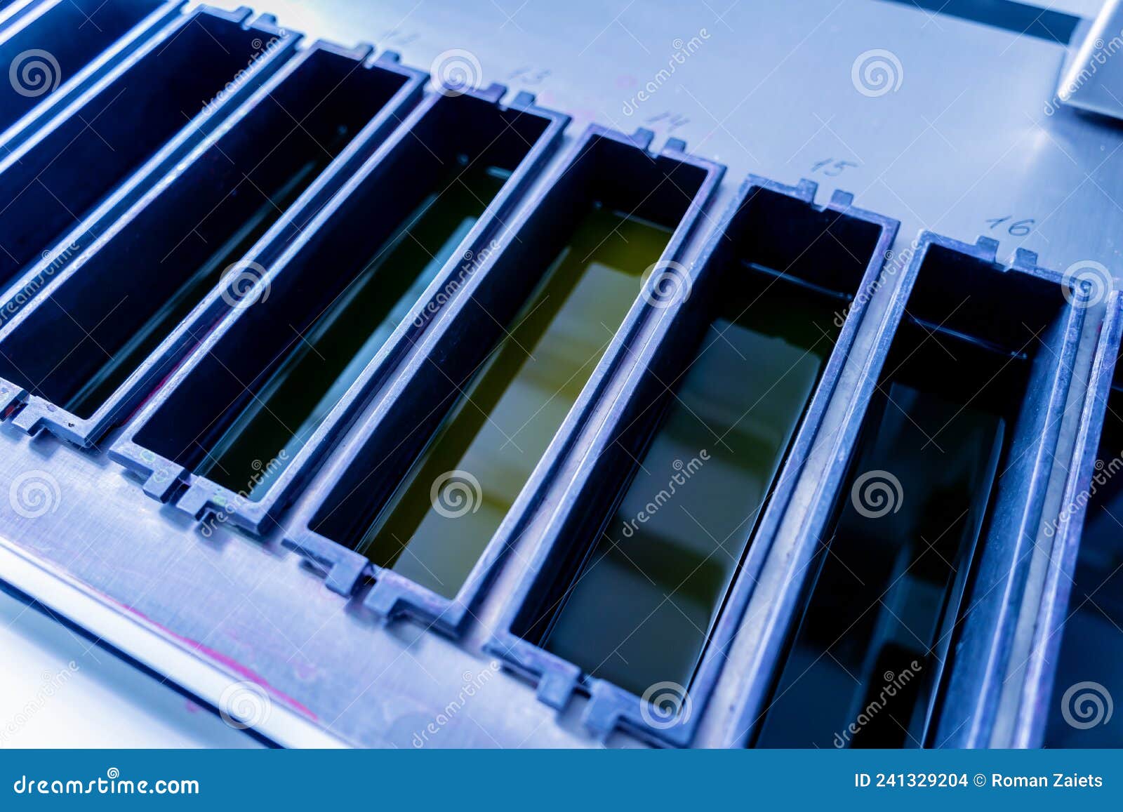Automatic Multi Slides Stainer at the Modern Laboratory Stock Photo ...