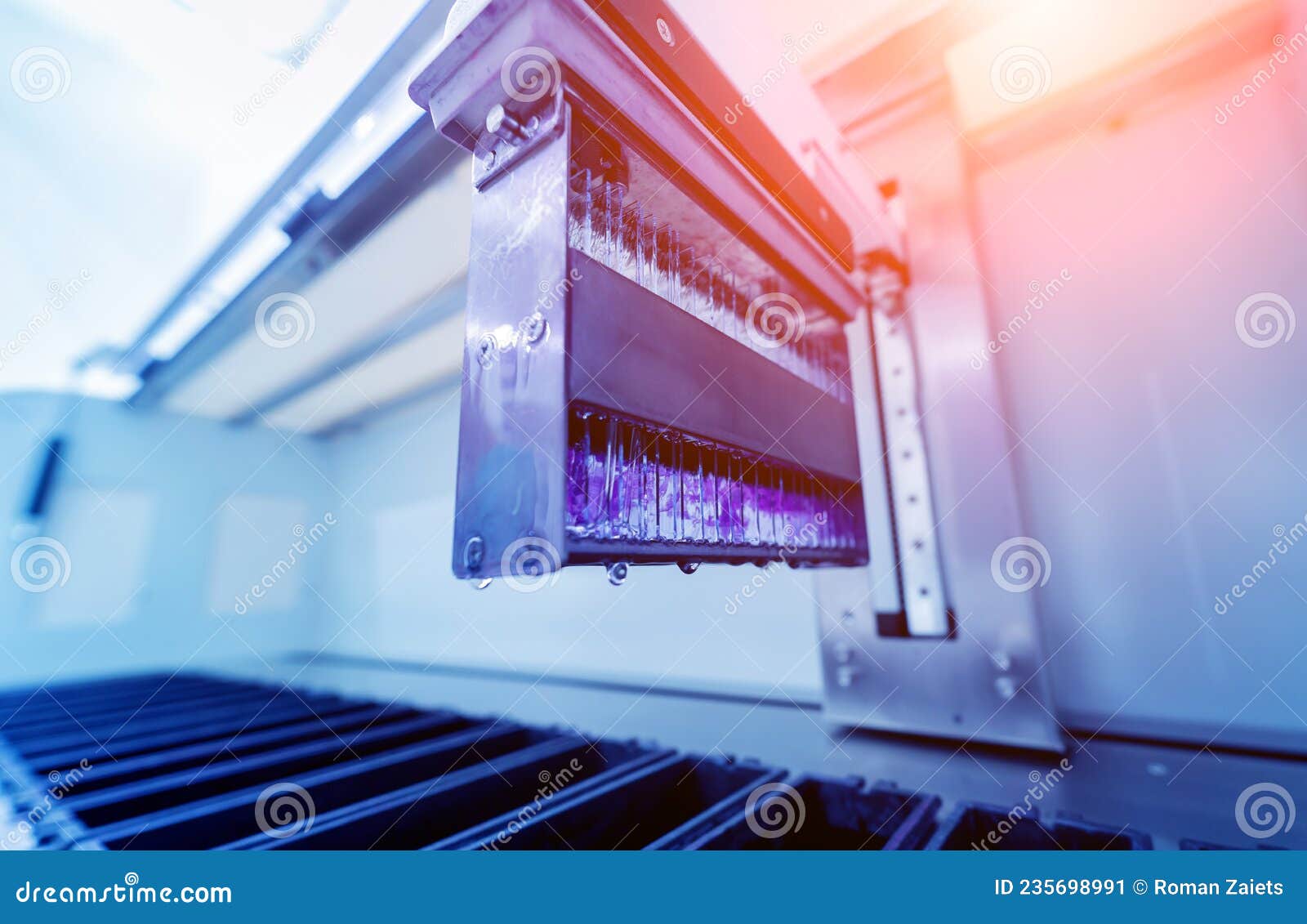 Automatic Multi Slides Stainer at the Modern Laboratory Stock Image ...