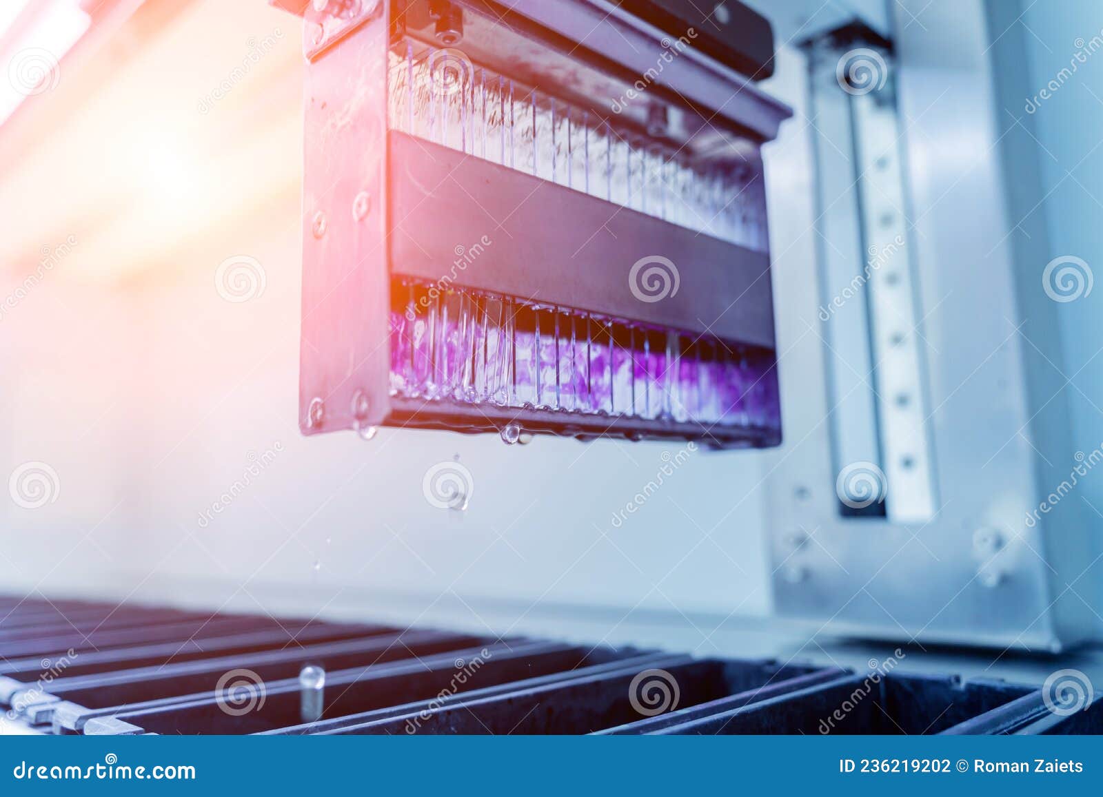 Automatic Multi Slides Stainer at the Modern Laboratory Stock Photo ...