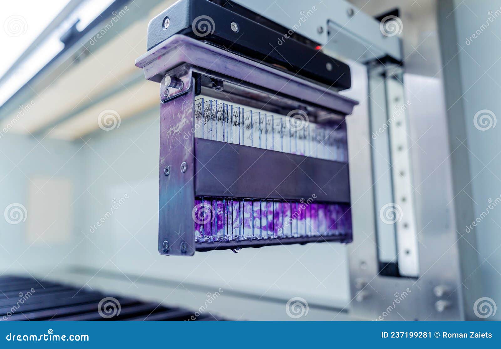 Automatic Multi Slides Stainer at the Modern Laboratory Stock Image ...