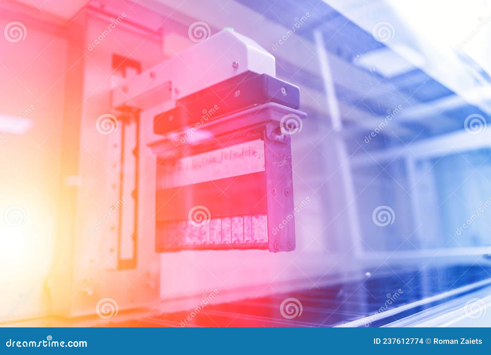 Automatic Multi Slides Stainer at the Modern Laboratory Stock Photo ...