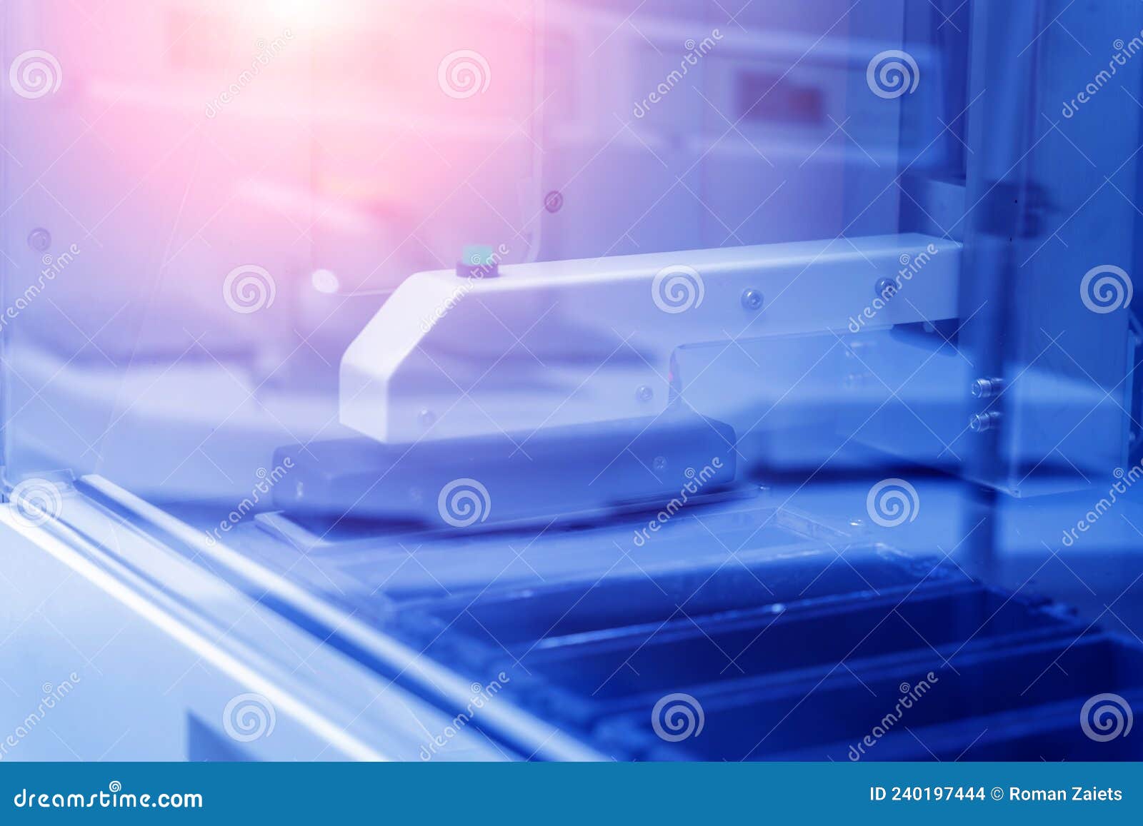 Automatic Multi Slides Stainer at the Modern Laboratory Stock Photo ...