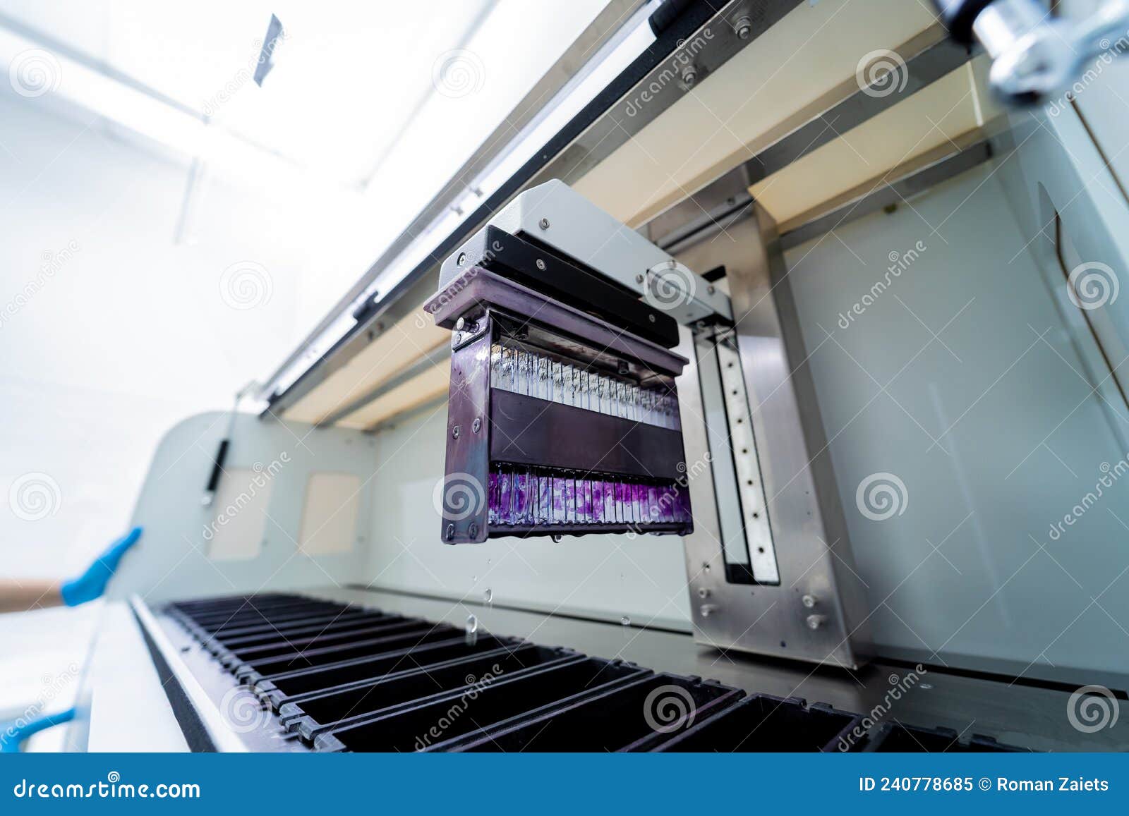 Automatic Multi Slides Stainer at the Modern Laboratory Stock Image ...