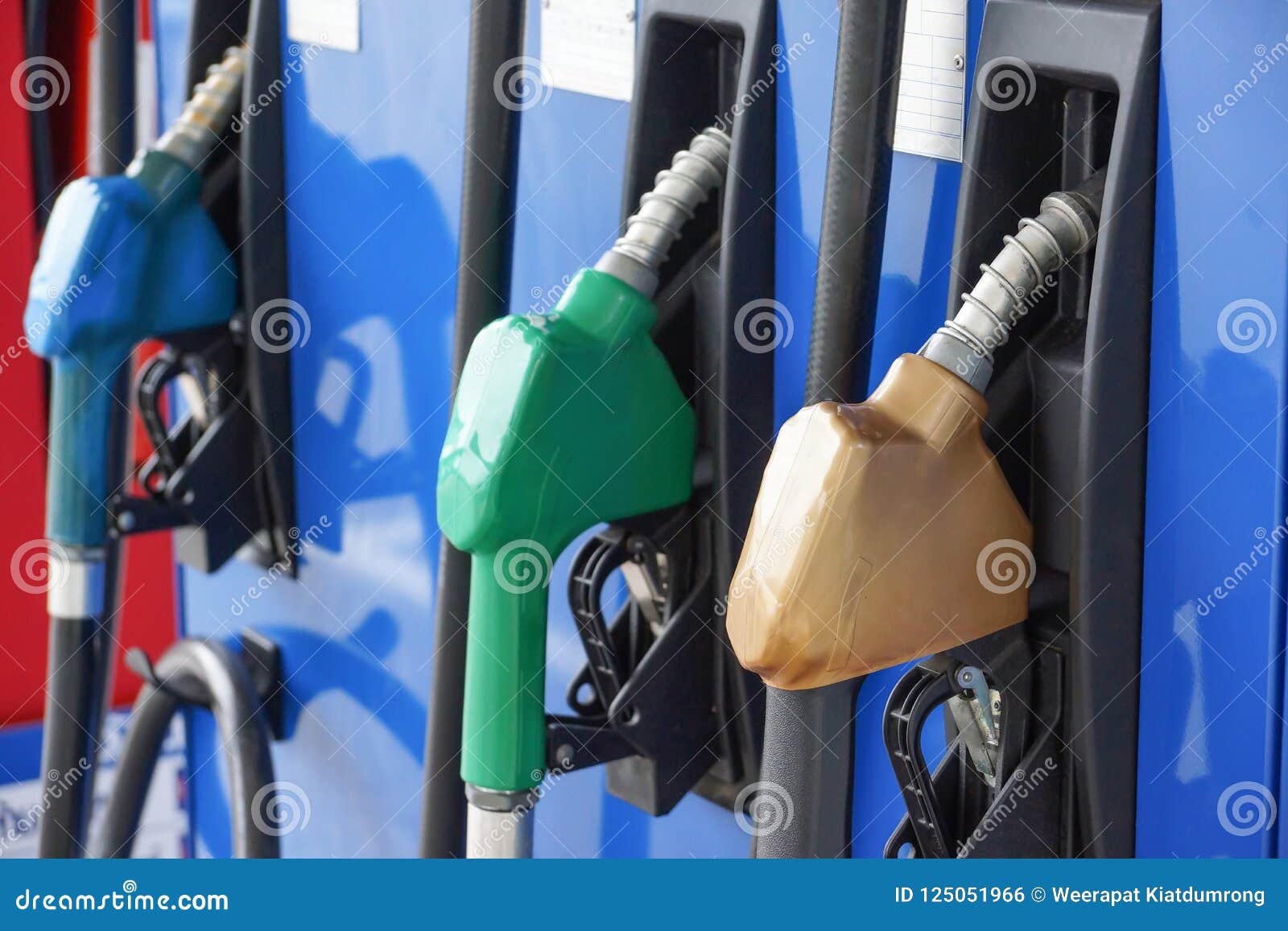 A fuel dispenser oil gun stock photo. Image of refuel - 125051966