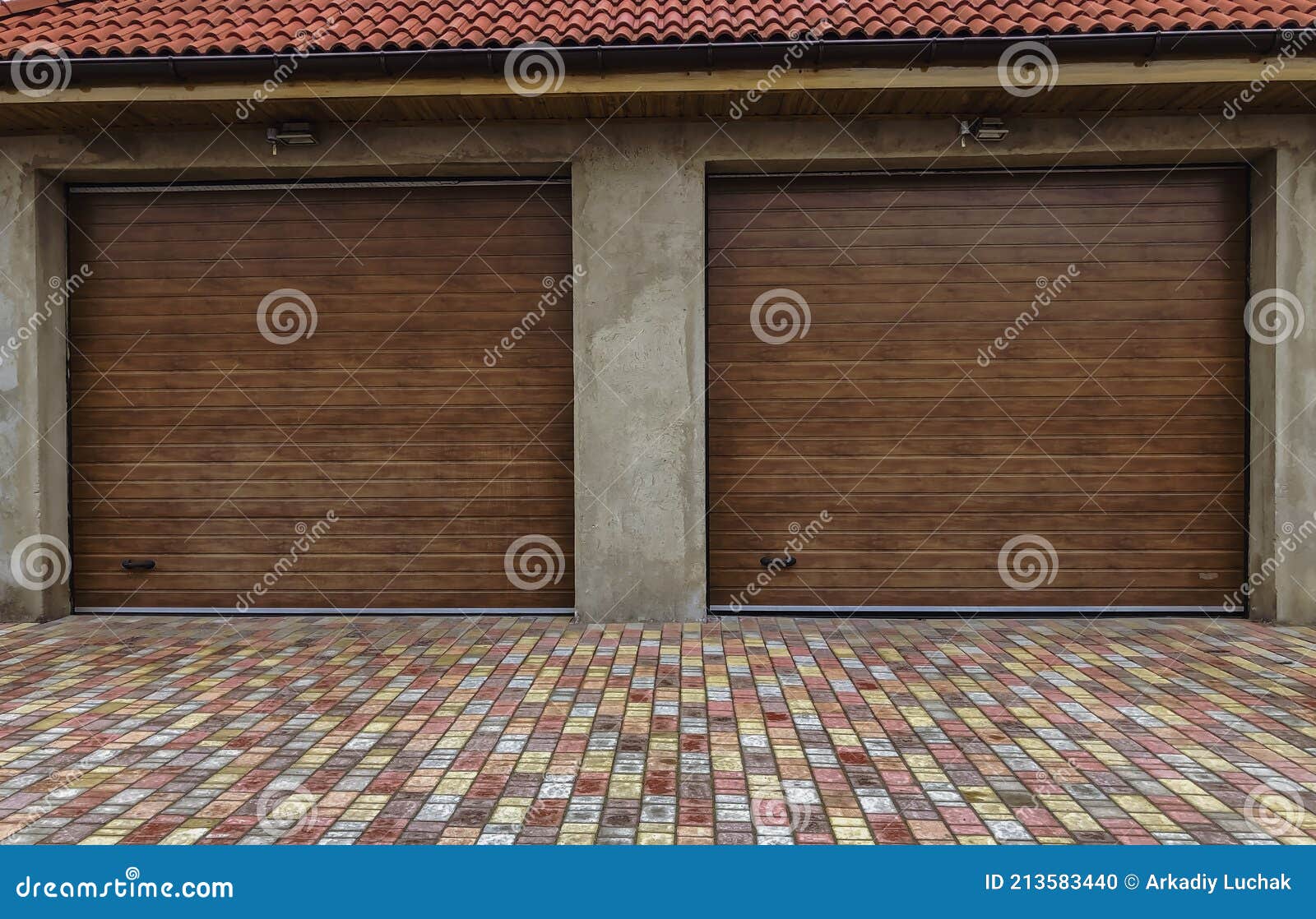 Automatic Opening and Convenient Double Garage Doors for a Car Garage ...