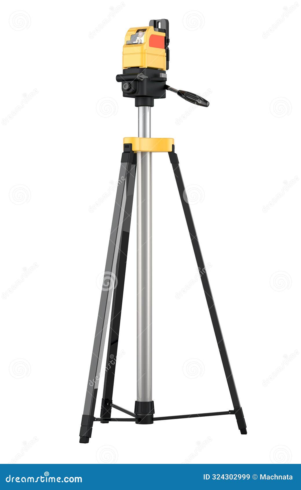 Automatic Optical Level with Tripod. 3D Rendering Stock Illustration ...