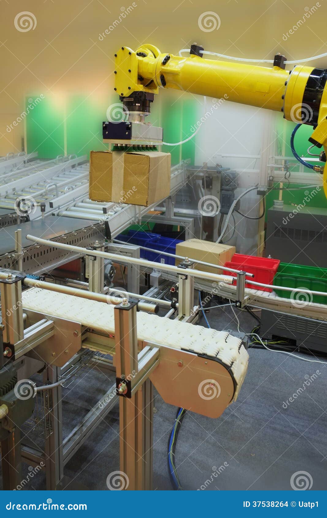 Automatic packing conveyor stock photo. Image of order - 37538264