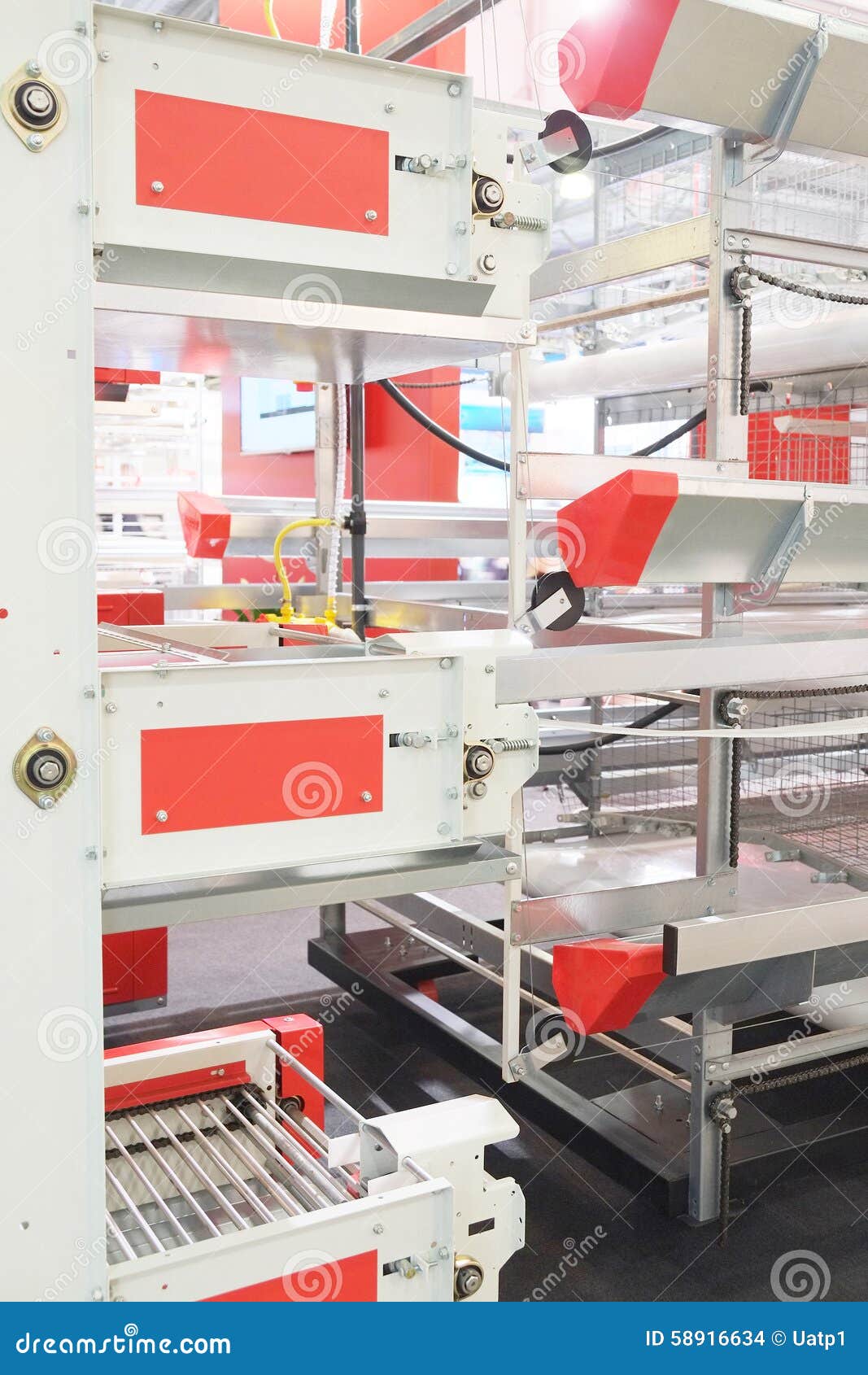 Automatic packing conveyor stock photo. Image of belt - 58916634