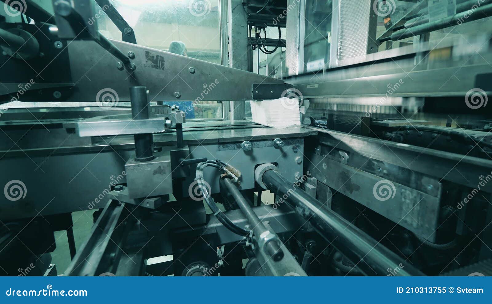 Automatic Paper Tissues Production Process Stock Video - Video of ...