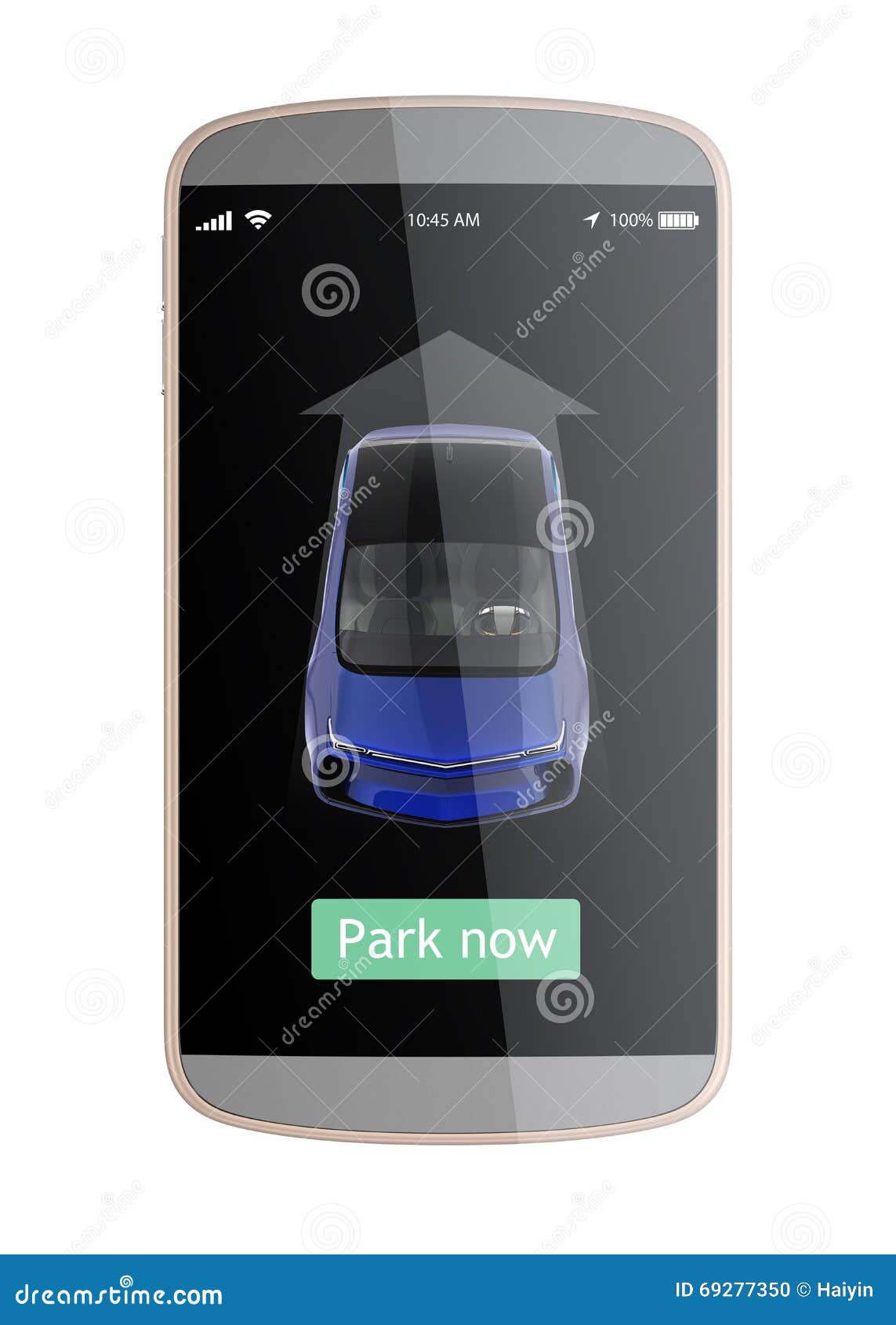 Automatic Parking Apps Interface Design Concept Stock Illustration ...