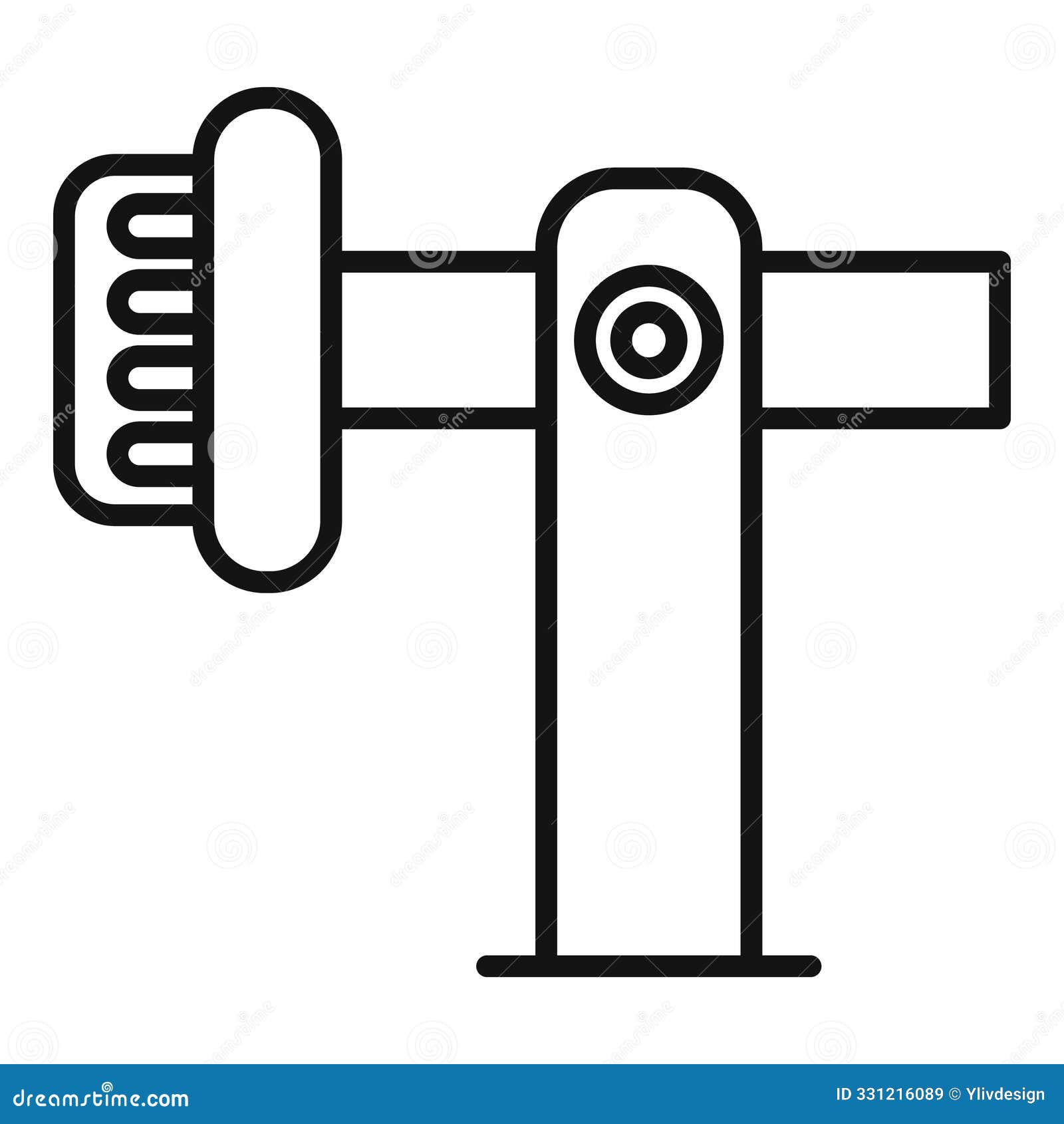 Automatic Parking System Gate Closing Access Point Icon Stock ...