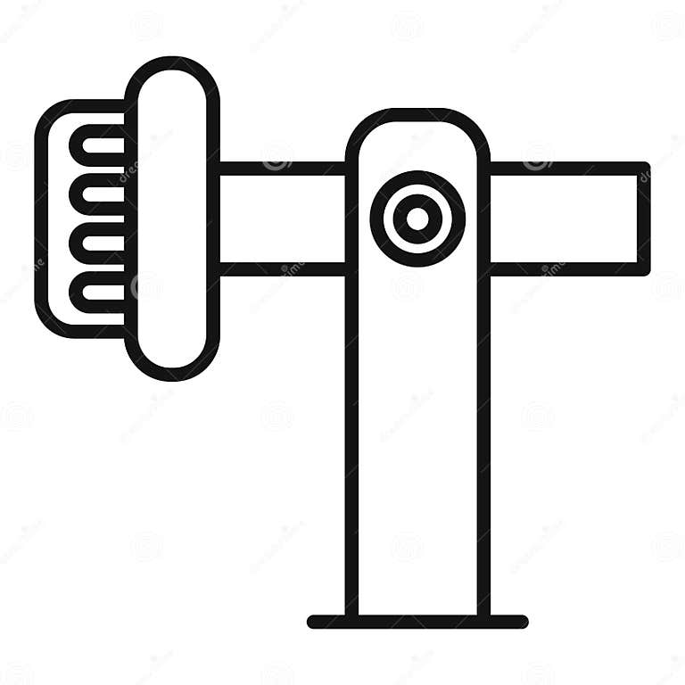 Automatic Parking System Gate Closing Access Point Icon Stock ...