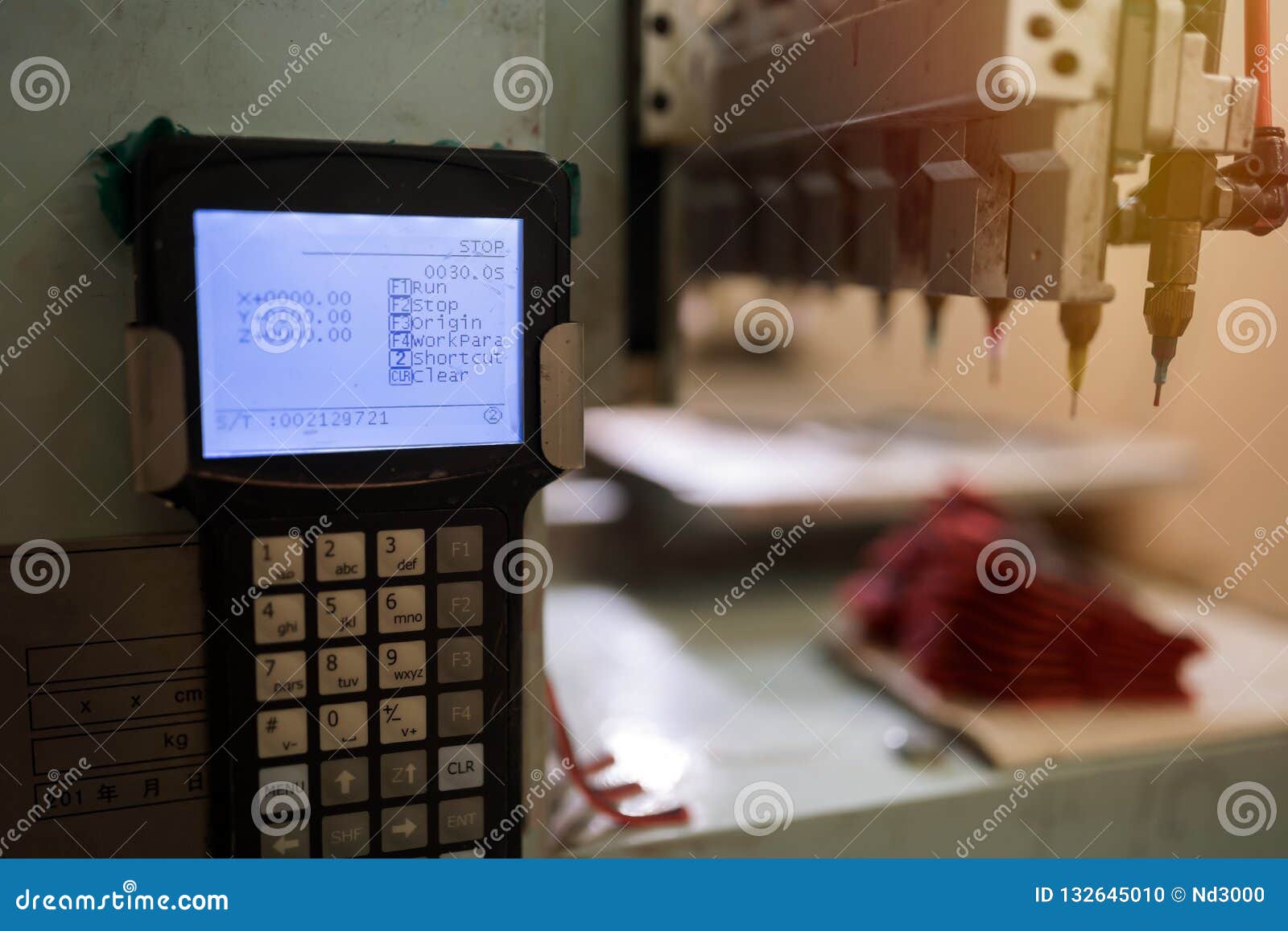 Automatic Pattern Painting Machine Stock Photo - Image of tool, paint ...