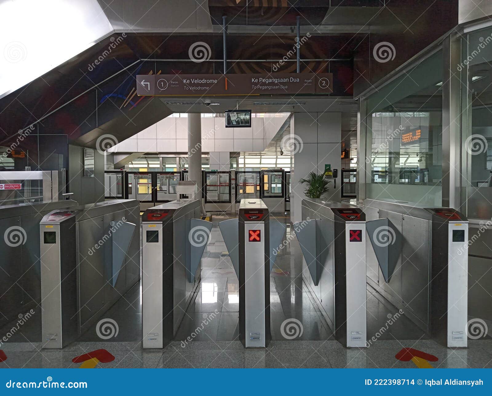 Automatic Payment Gate at the Light Rail Transit Station Editorial ...