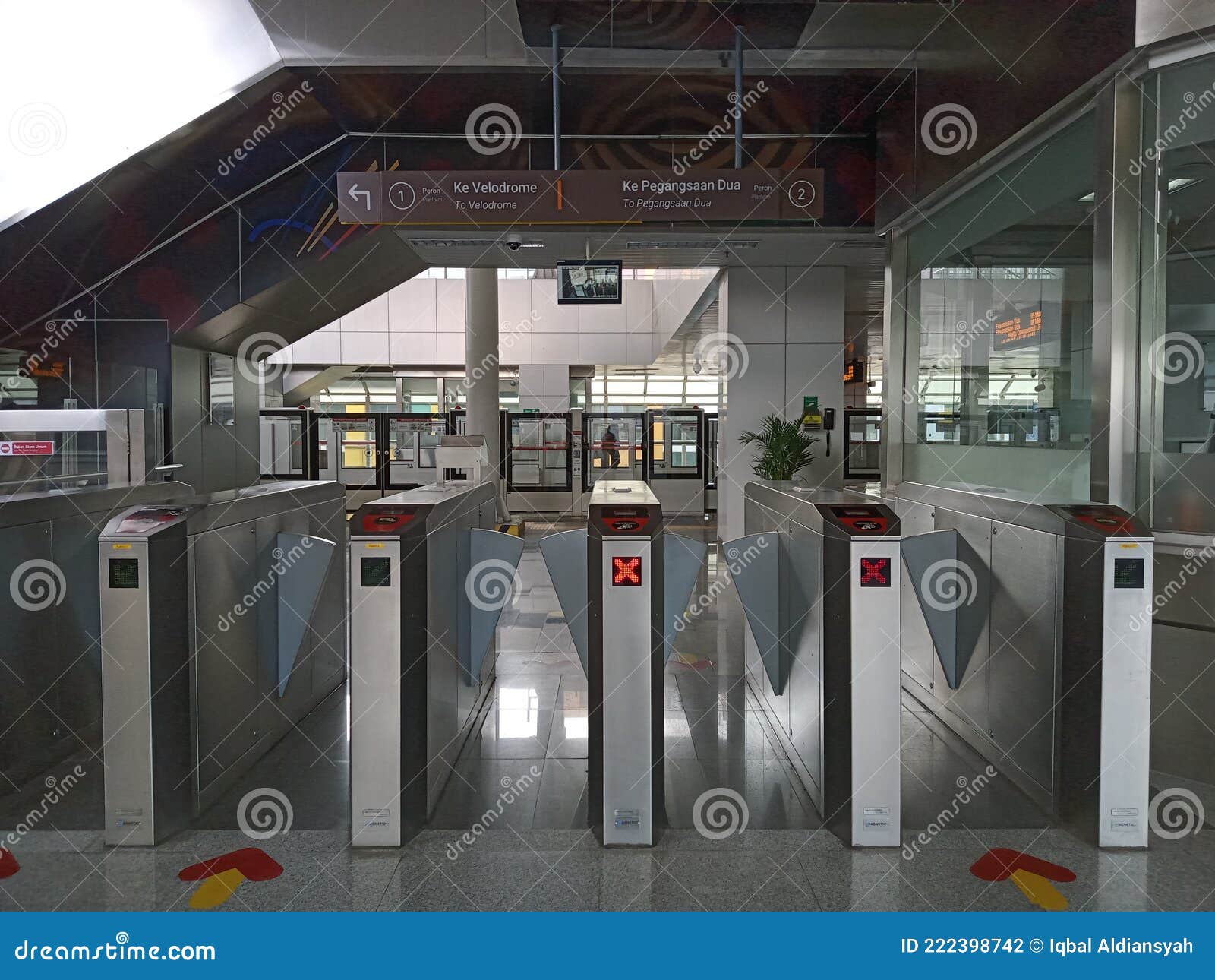 Automatic Payment Gate at the Light Rail Transit Station Editorial ...