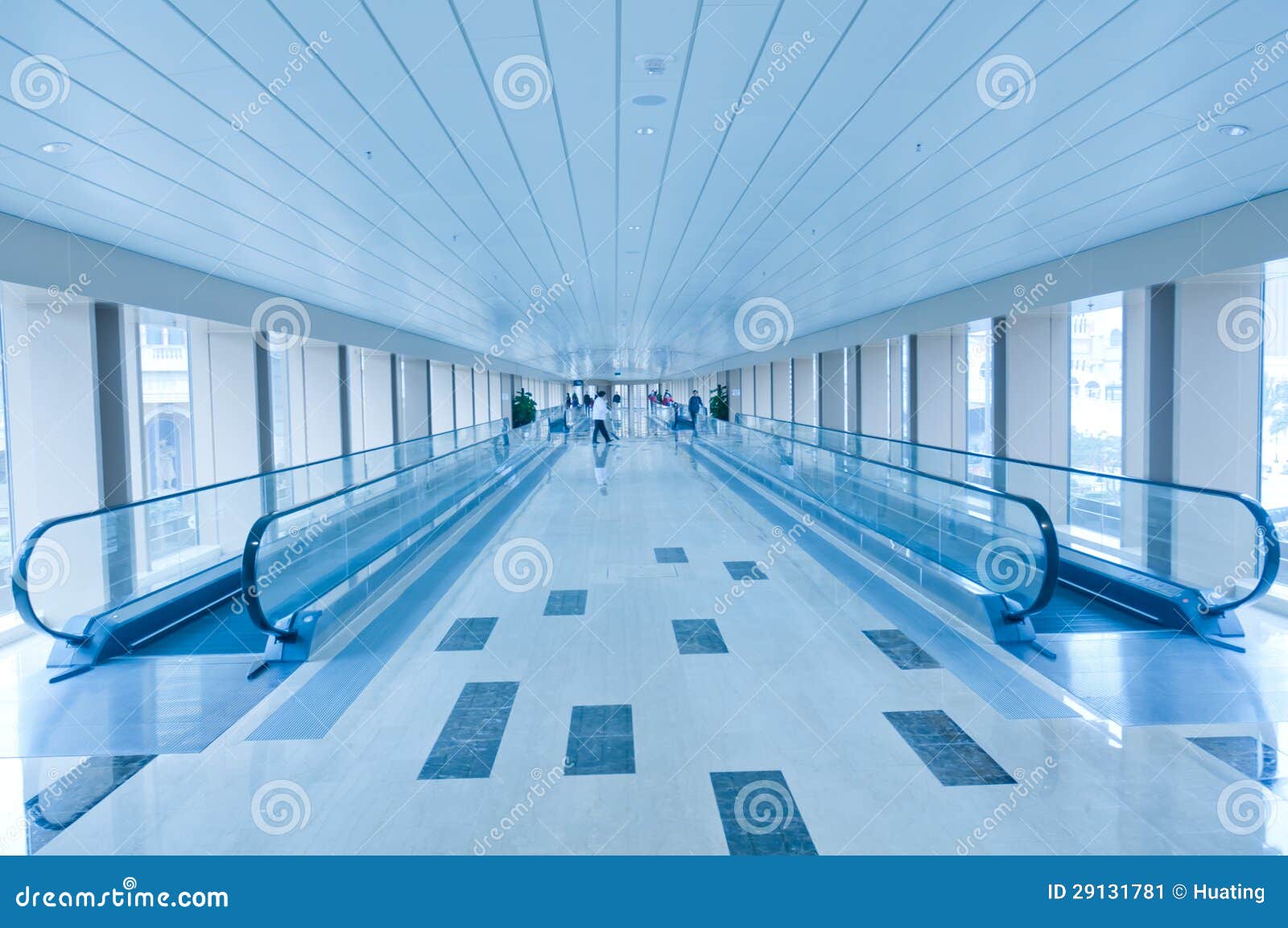 Automatic Pedestrian Elevator Bridge Stock Image - Image of hotel ...