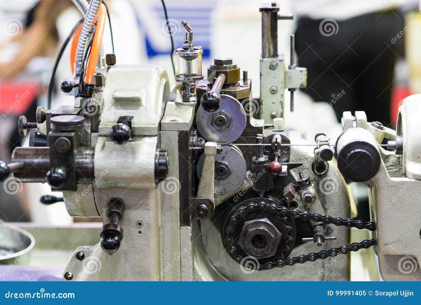 Automatic Pin Grinding Machine with Auto Wire Feed Unit Stock Image ...