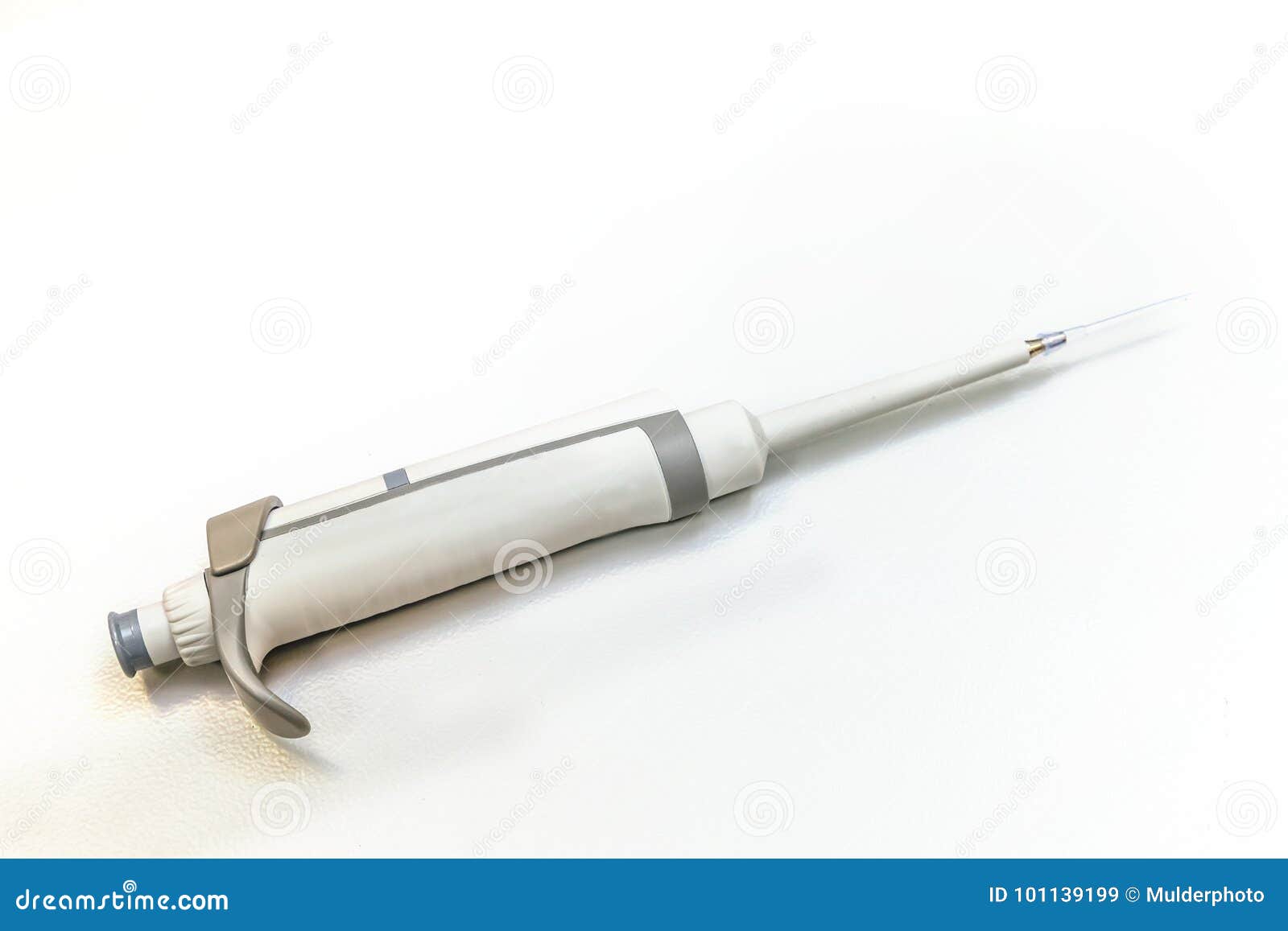 Automatic Pipette Dispenser on White Laboratory Table Stock Image ...