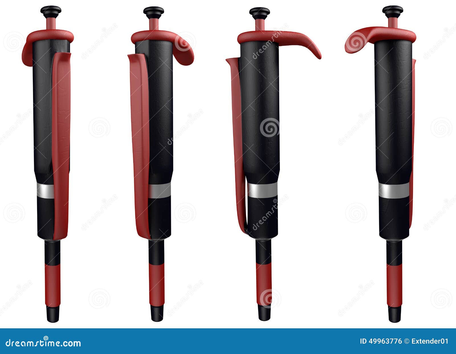 Automatic pipettes stock illustration. Illustration of isolated - 49963776