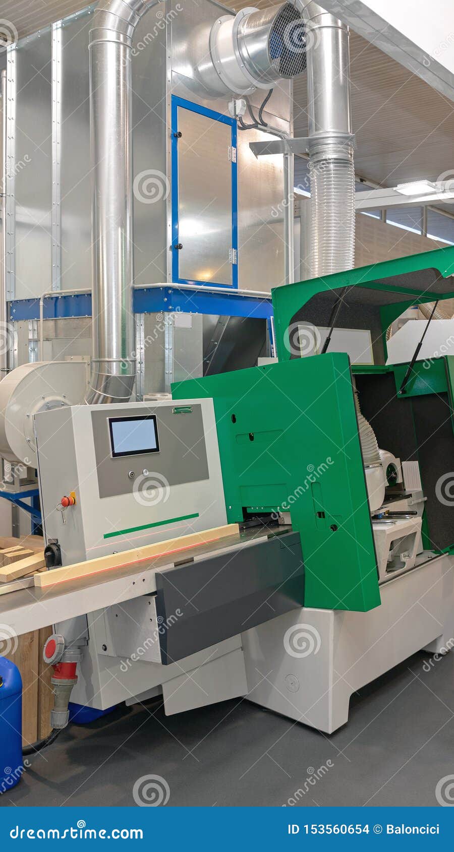 Automatic Planer stock photo. Image of finishing, wooden - 153560654