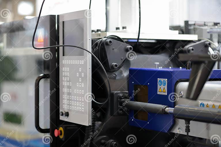 Automatic Plastic Injection Molding Press Machine Stock Image - Image ...