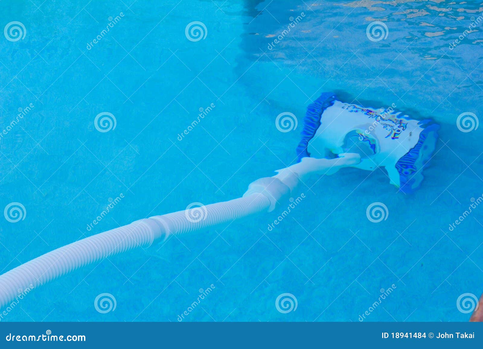 Automatic Pool Cleaning Device Stock Photo - Image of blue, device ...