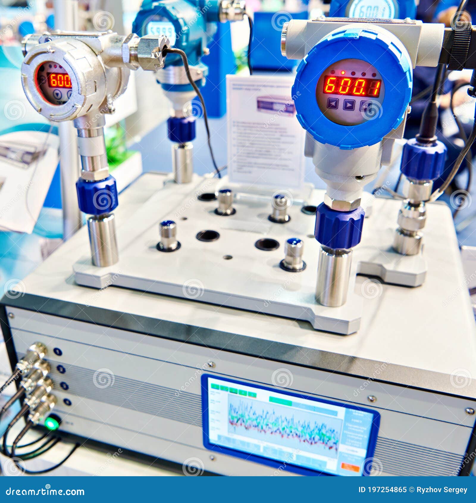 Automatic Pressure Calibrator at Exhibition Editorial Image - Image of ...