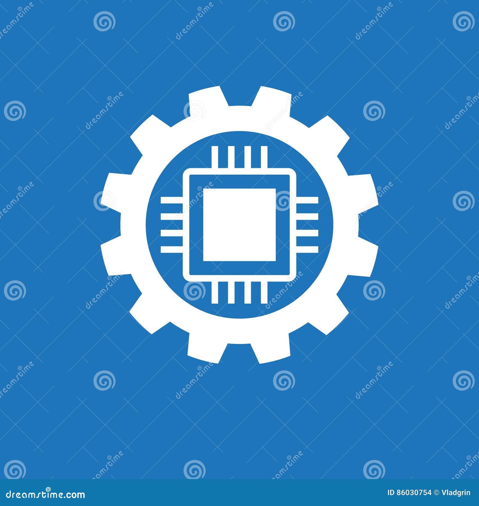 Automatic process icon stock illustration. Illustration of ai10 - 86030754