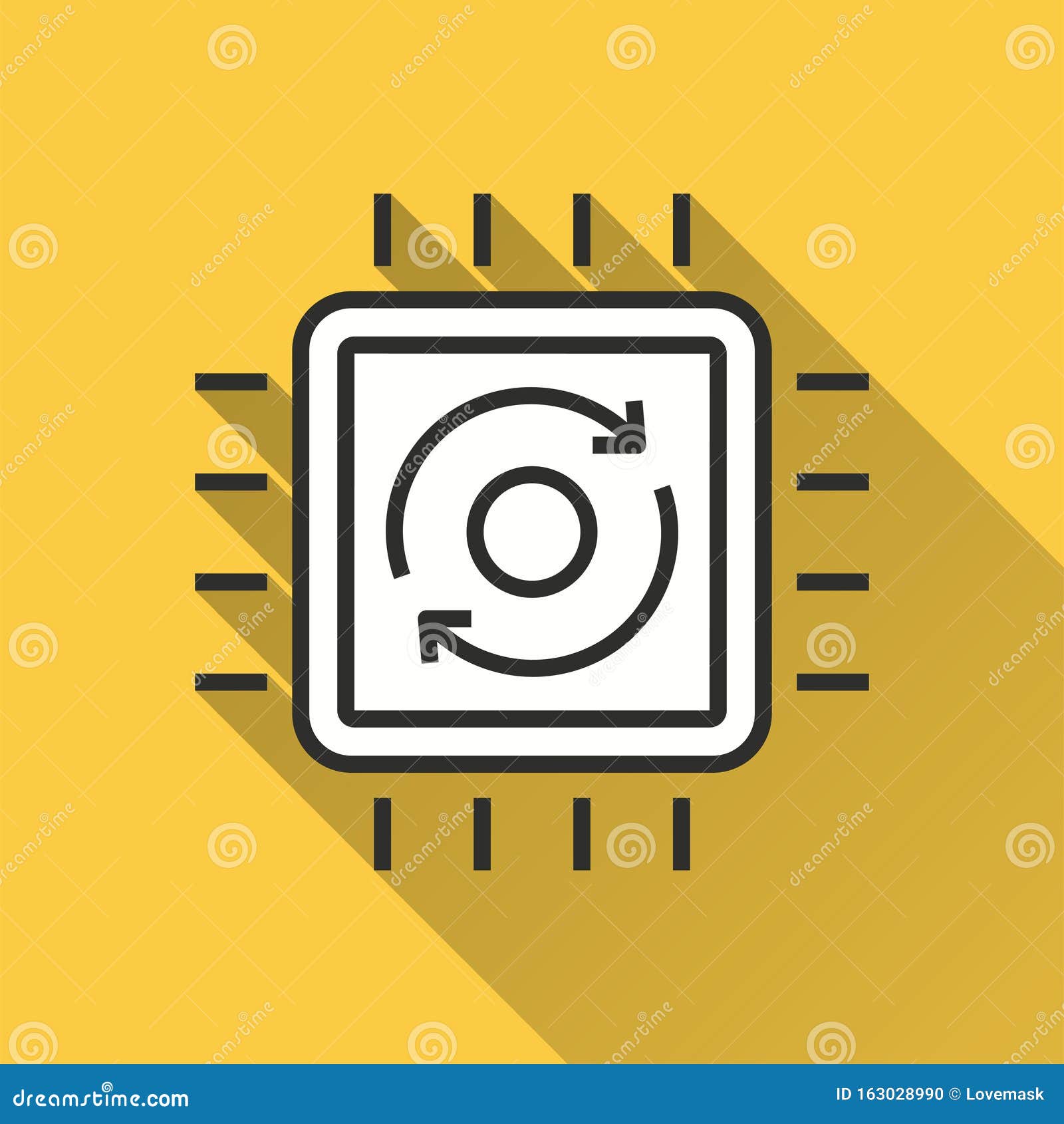 Automatic Process Icon for Graphic and Web Design Stock Illustration ...