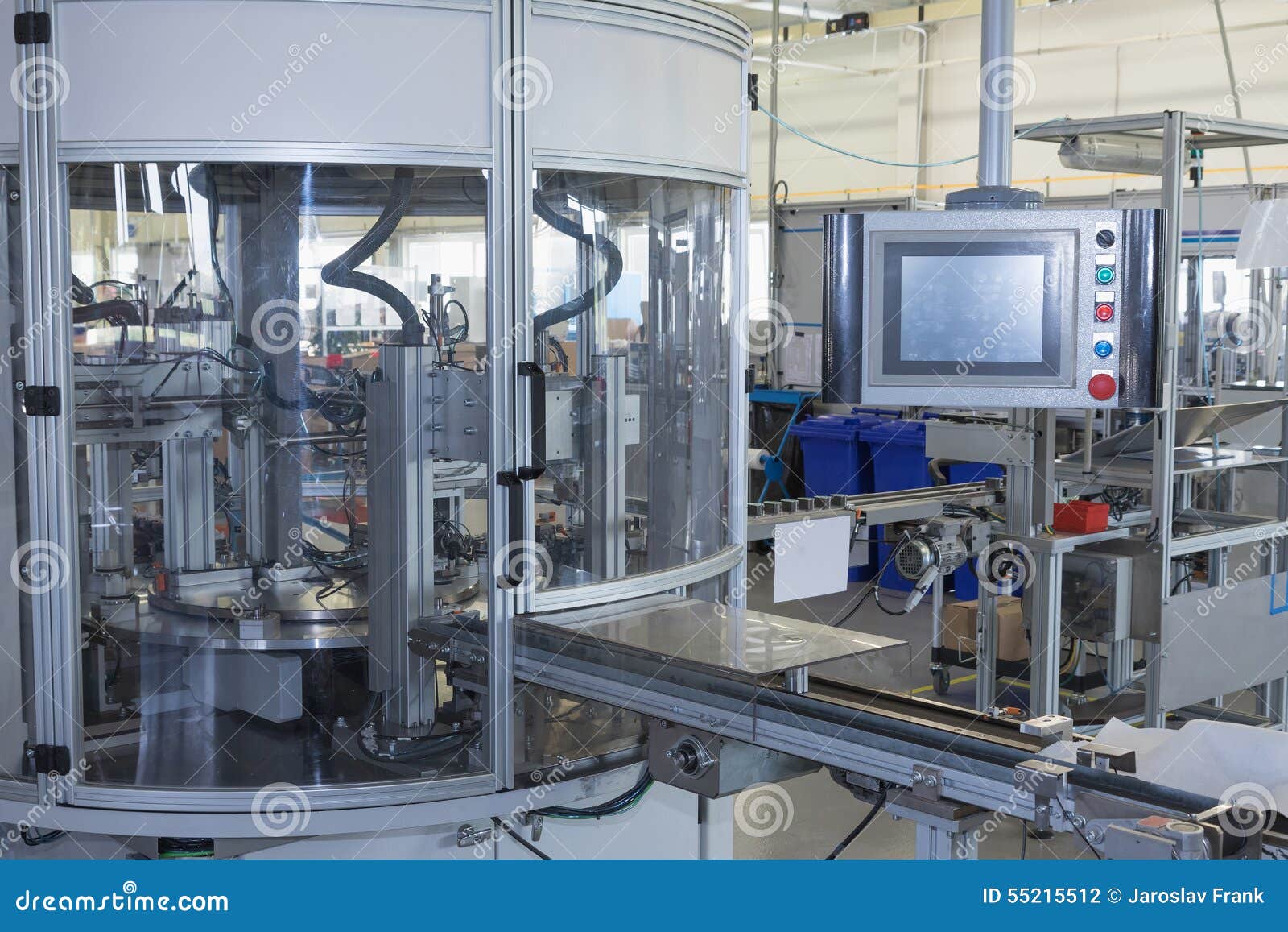 Automatic production line stock photo. Image of equipment - 55215512
