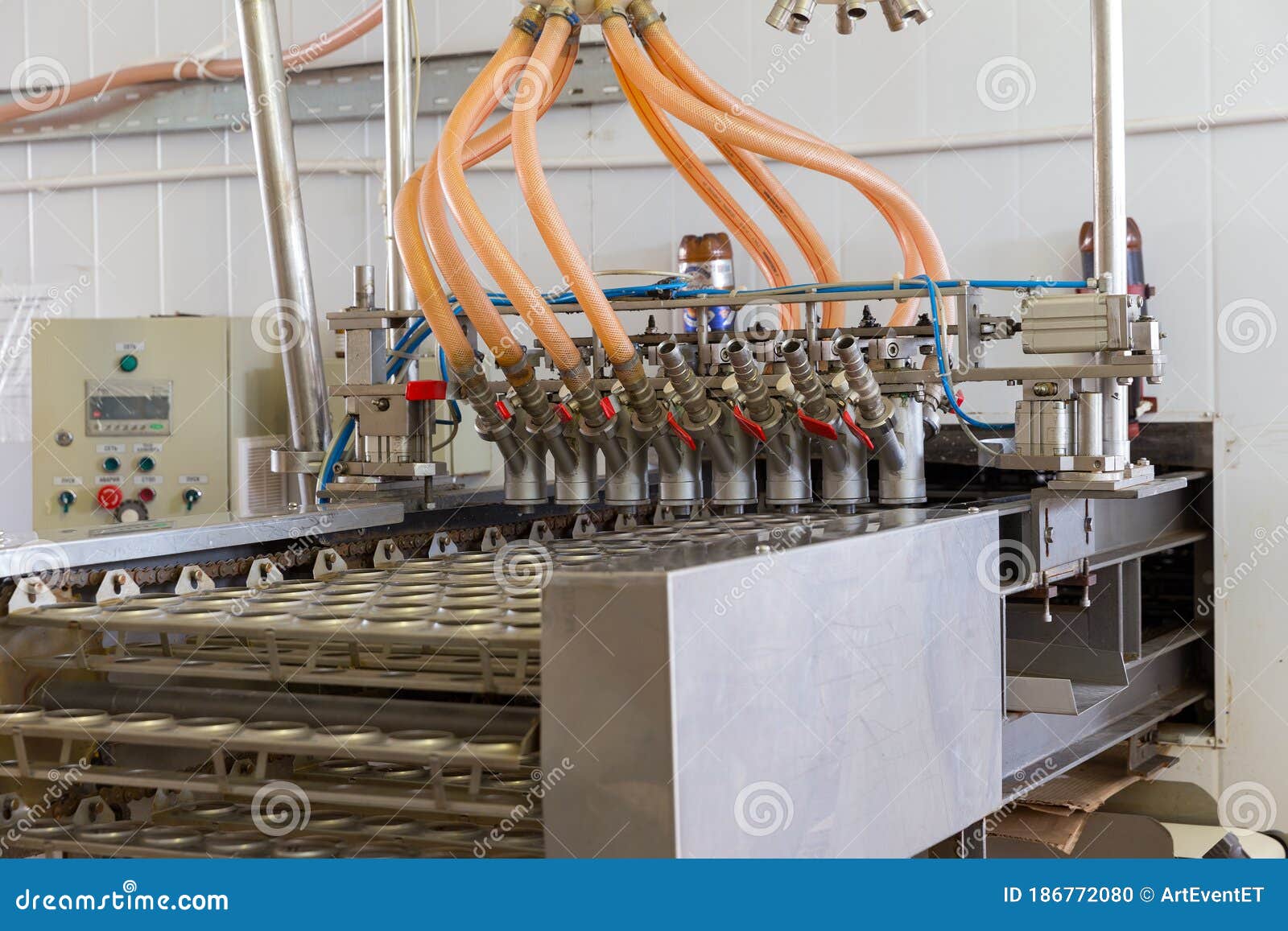Automatic Production Line of Ice Cream Stock Photo - Image of modern ...