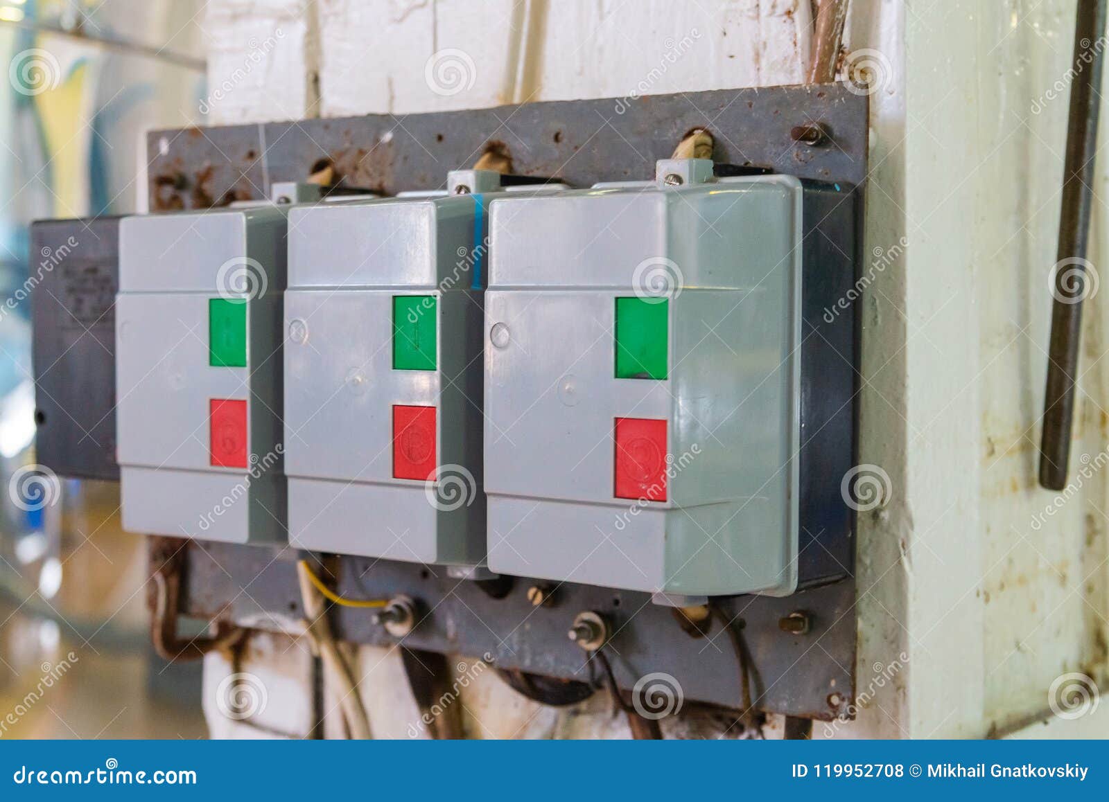 Automatic Push-button Switches Of Network Equipment Of Three-phase ...