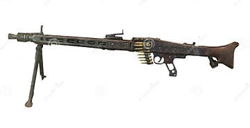 Automatic Rifle Isolated on White Background. Automatic Rifle from the ...