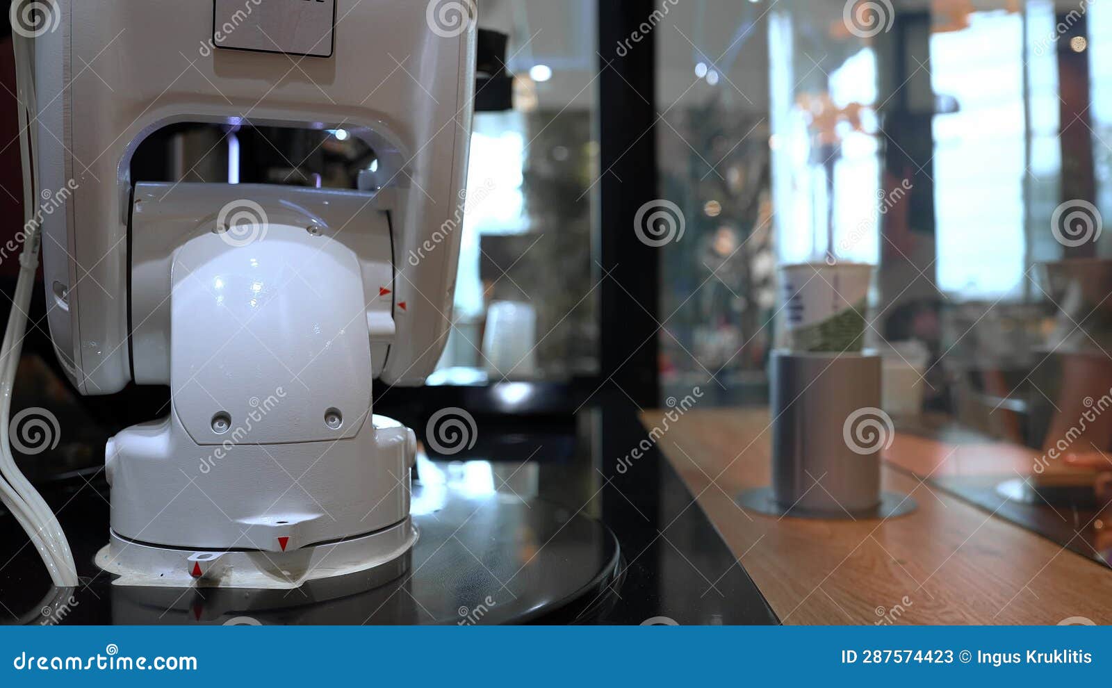 Automatic Robot Arm Preparing Coffee with Coffee Machine. Stock Video ...