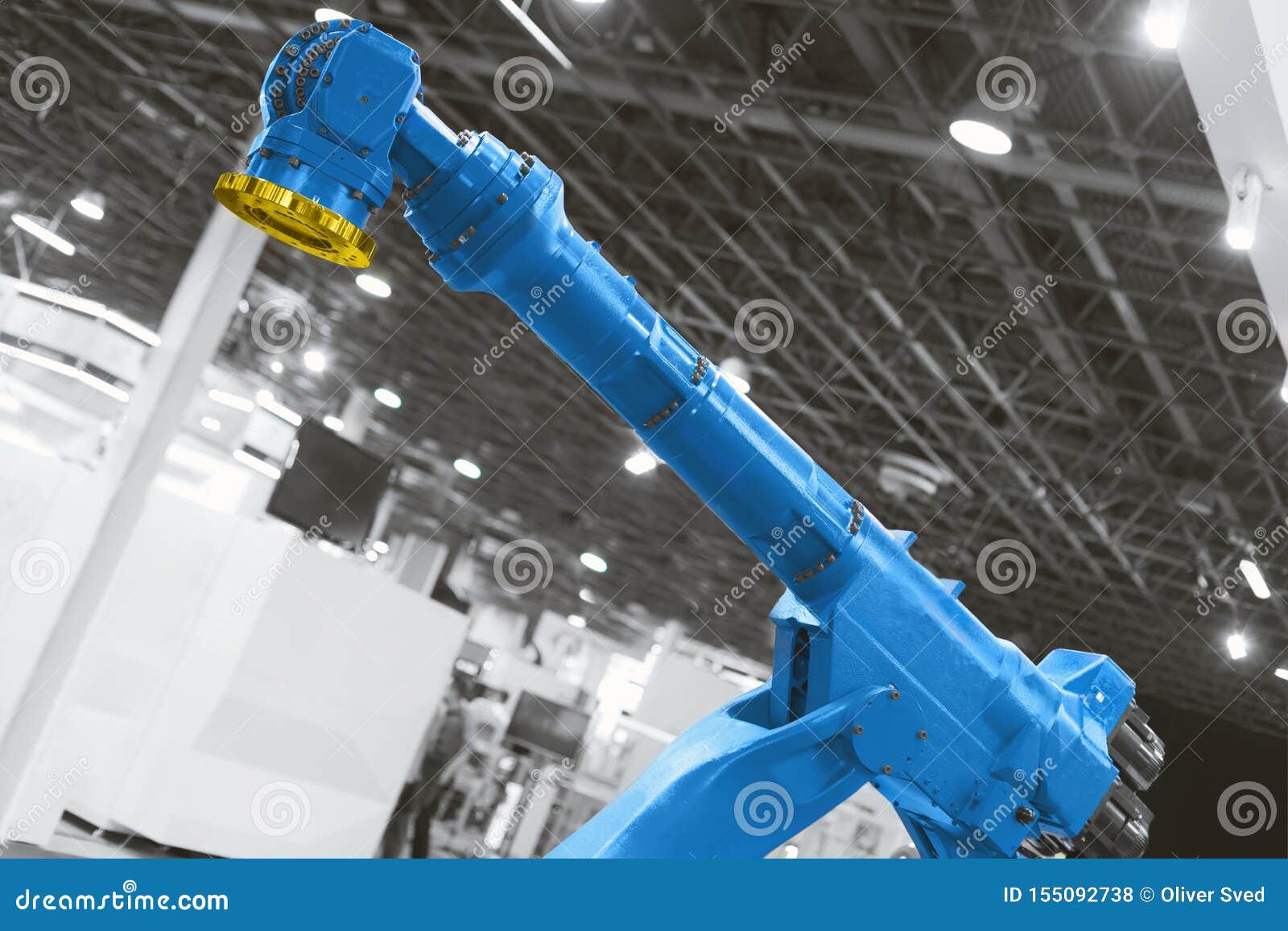 Automatic Robot Arm Working in Industrial Environment Stock Photo ... Automatic Robot Arm Working in Industrial Environment Stock Photo ...