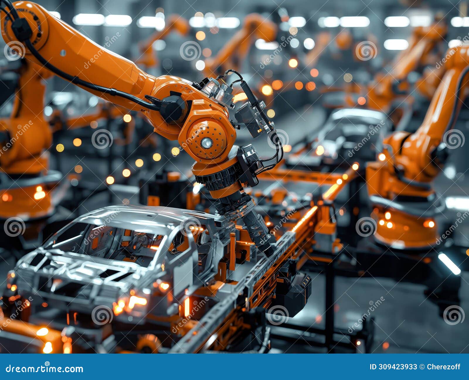 Automatic Robot Arms Assembling Car Stock Image - Image of future ... Automatic Robot Arms Assembling Car Stock Image - Image of future ...