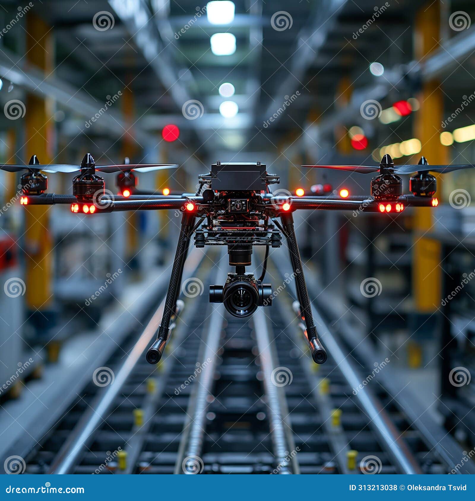 Automatic Robot Drill Machine Tool, Technological Production of Drones ...