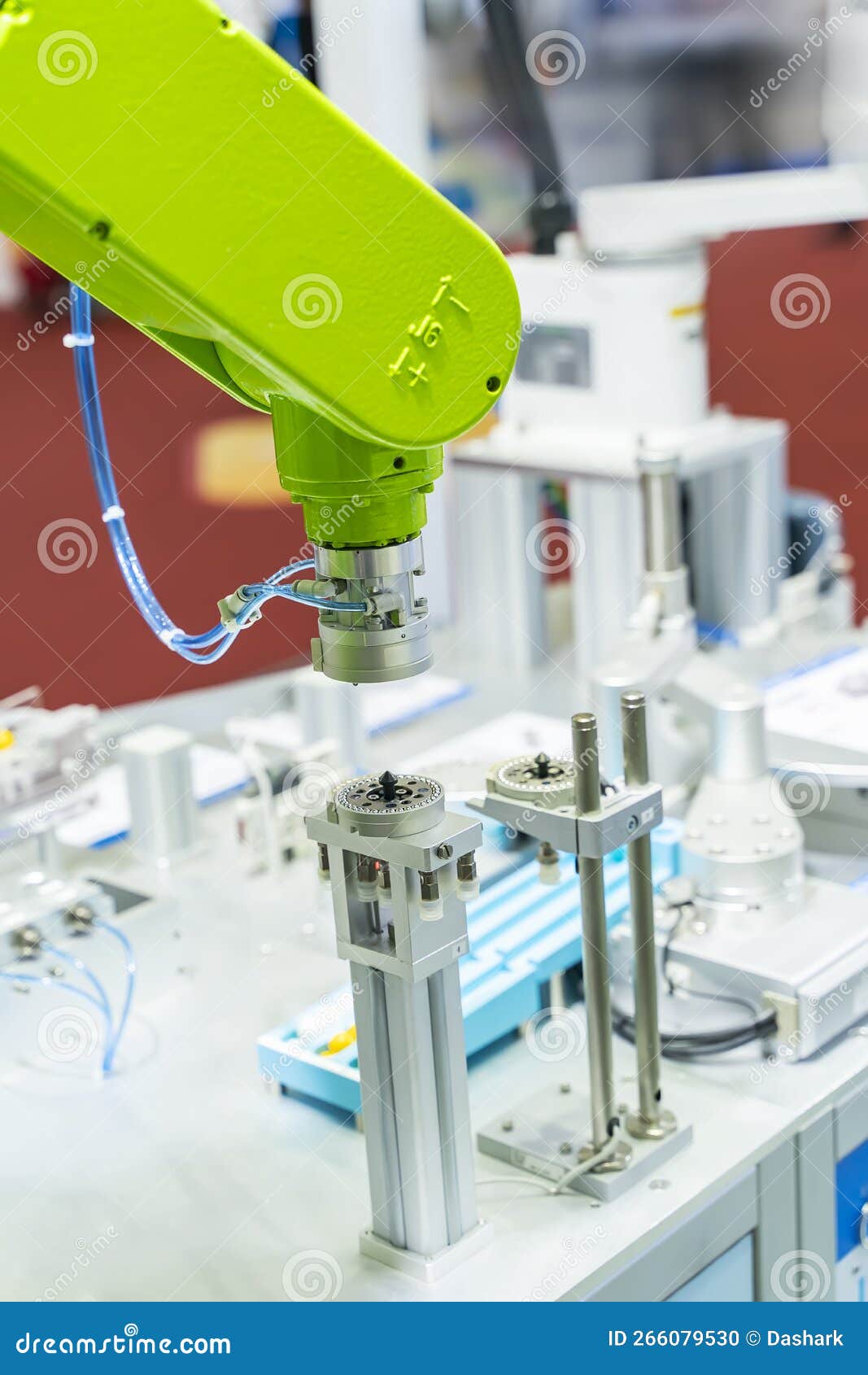 Automatic Robot in a Smart Factory Stock Photo - Image of digital ...