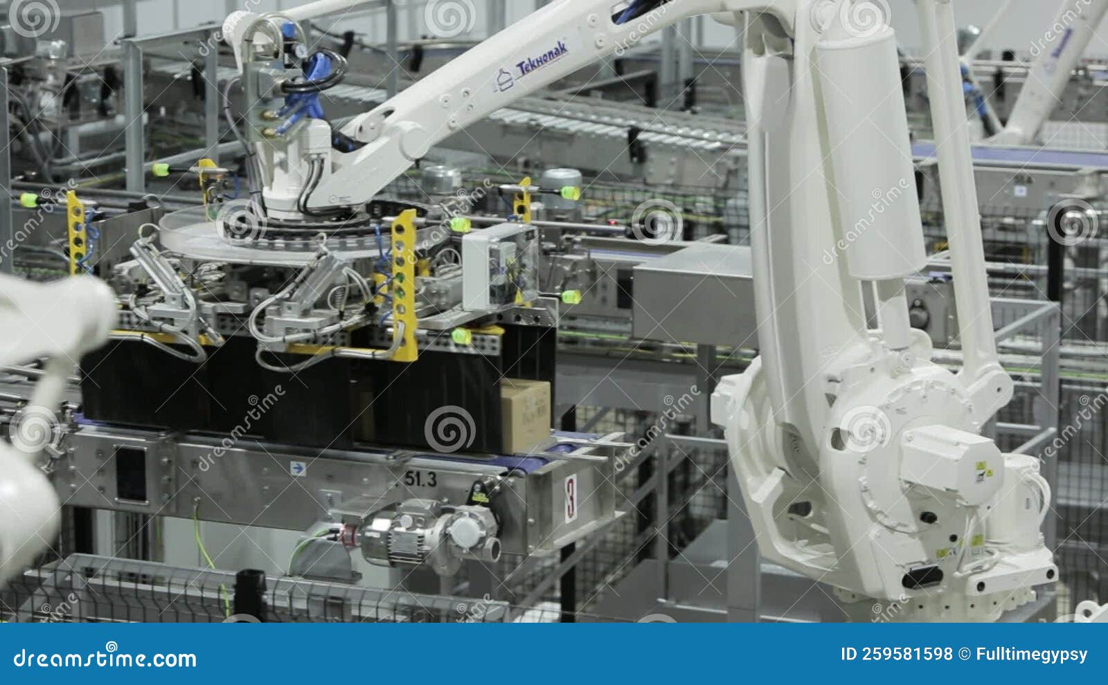 Automatic Robot Sorting Carton Boxes Stock Footage - Video of ...