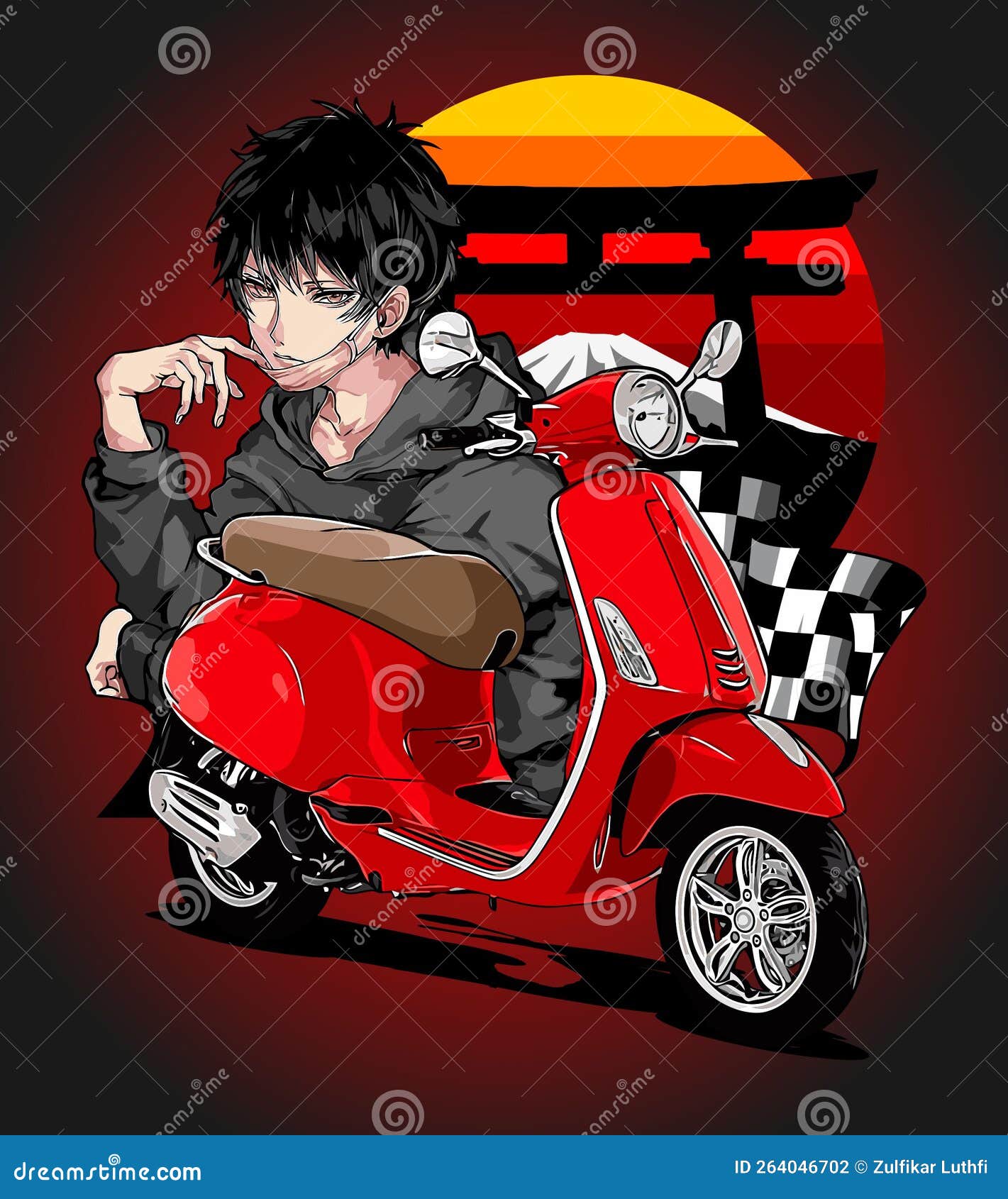 Anime Japanese Car Stock Illustrations – 30 Anime Japanese Car Stock ...