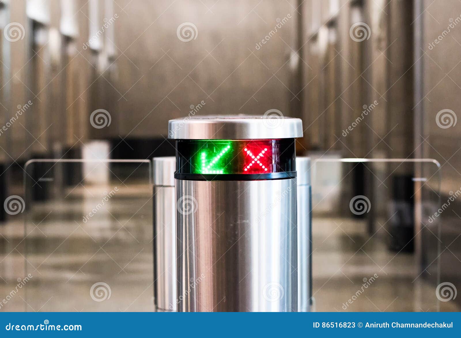 Electronic Gateway Or Entrance Gate Royalty-Free Stock Photo ...