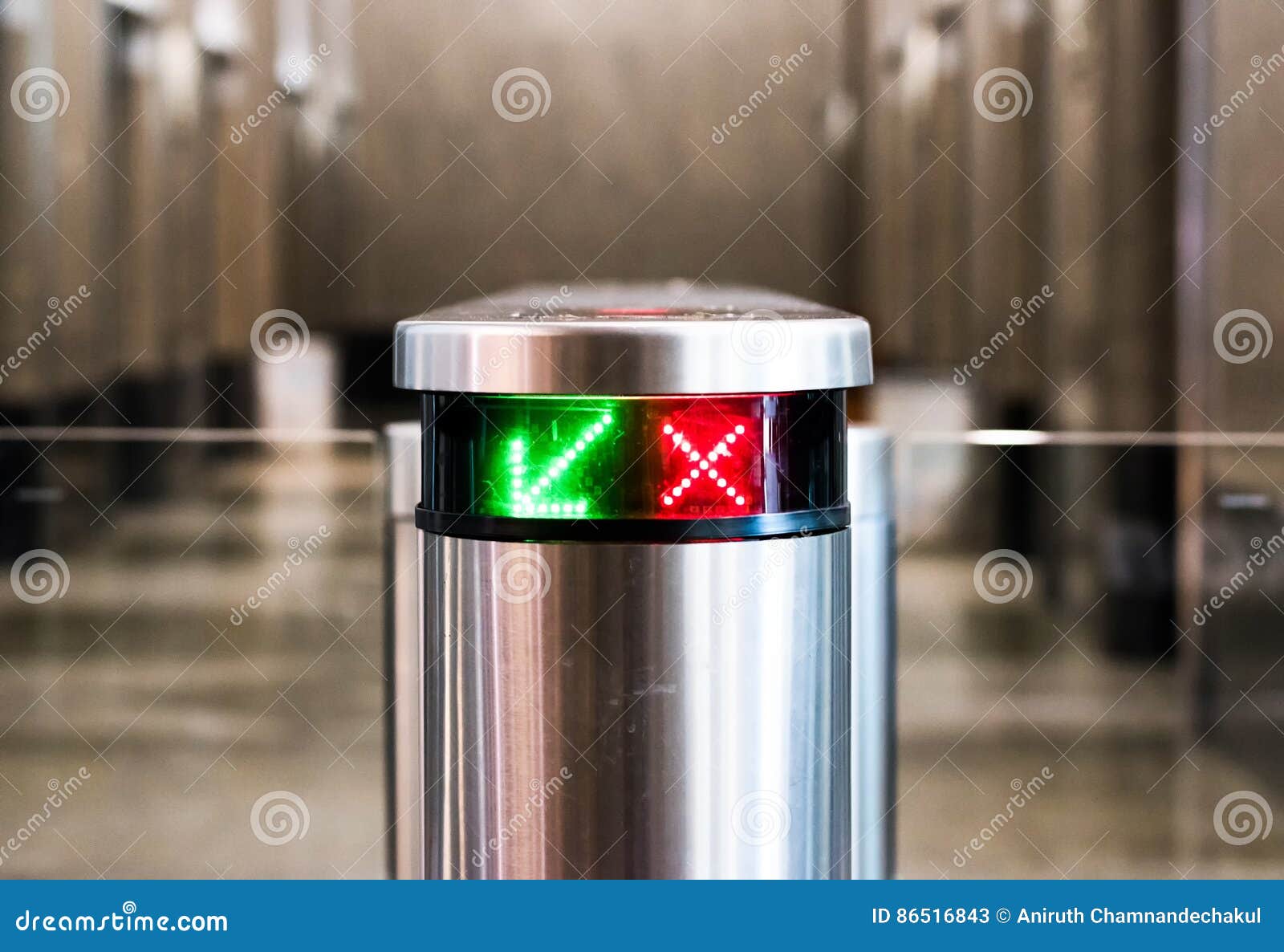 Electronic Gateway Or Entrance Gate Royalty-Free Stock Photo ...